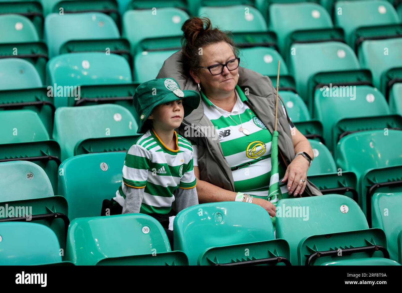 Celtic fans in the stands ahead of the pre-season friendly match Celtic ...