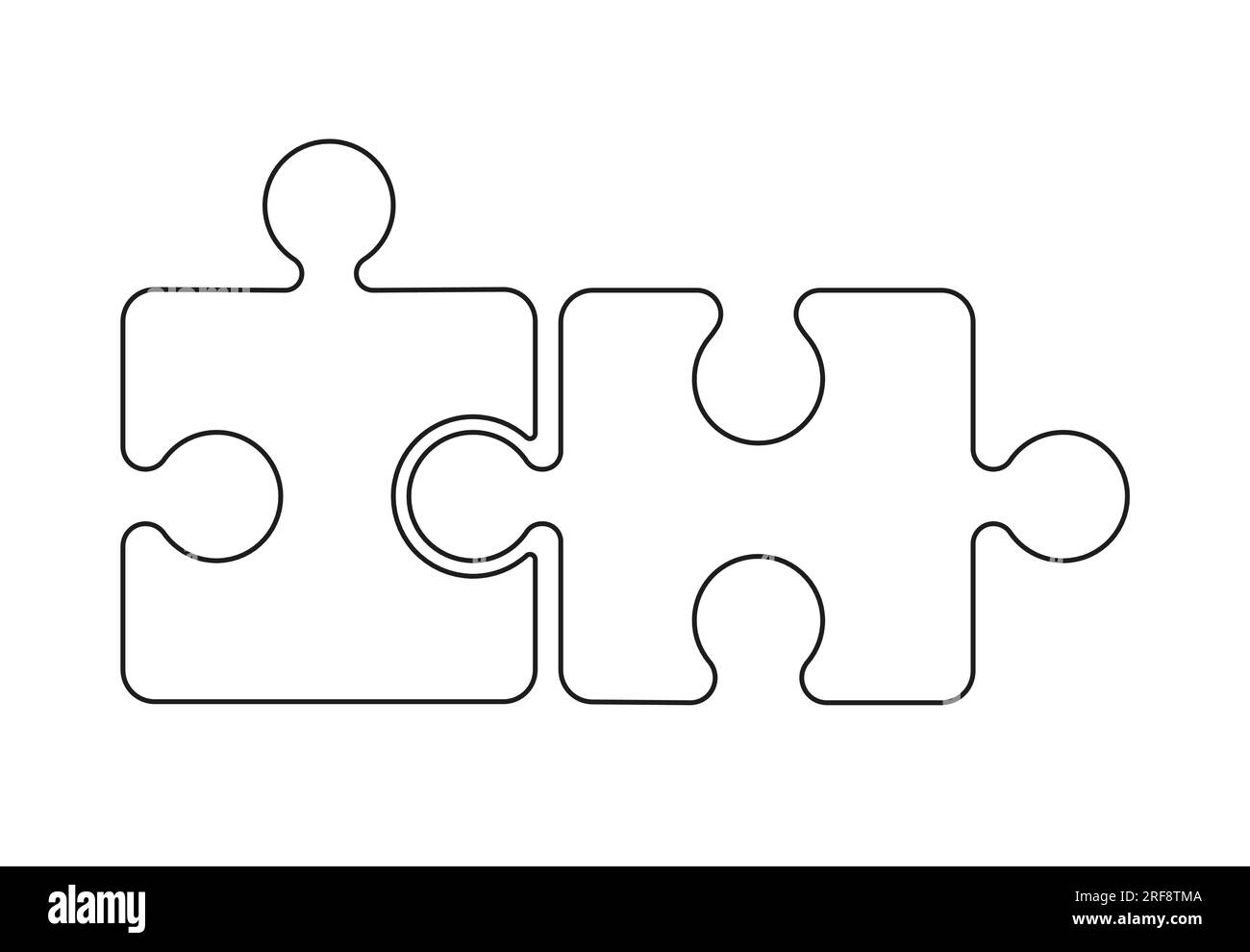 Puzzles continuous line art puzzle game. Metaphor of problem solving ...