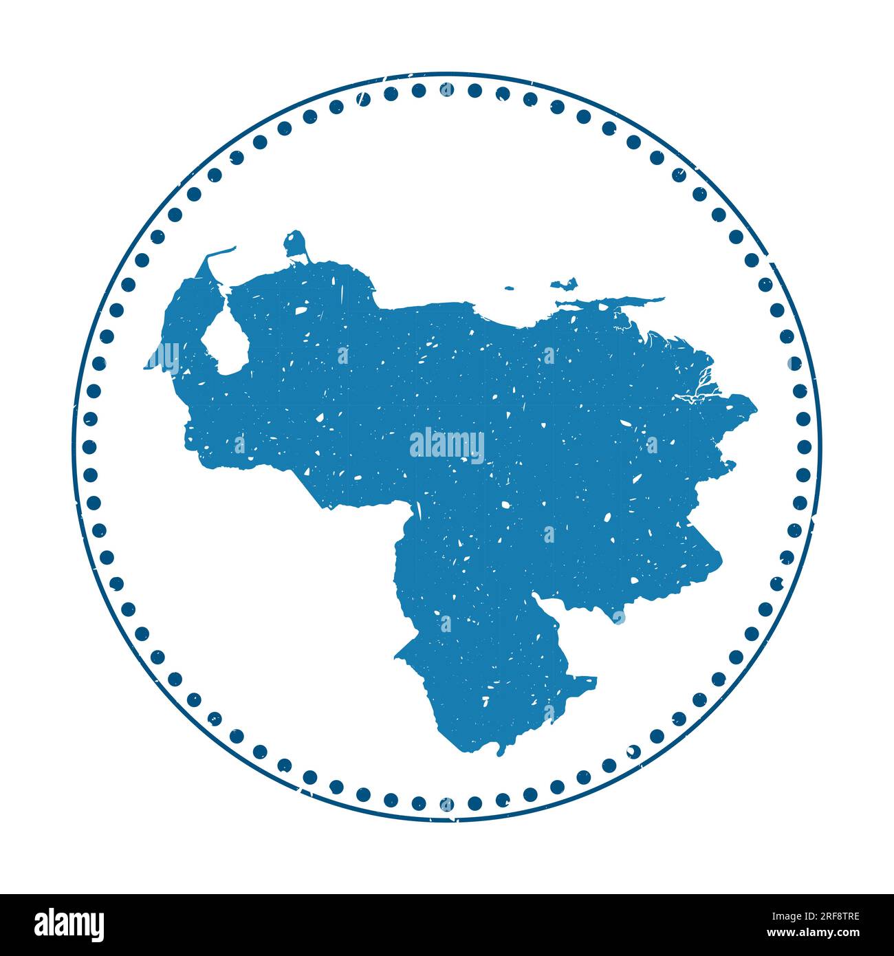 Venezuela sticker. Travel rubber stamp with map of country, vector ...