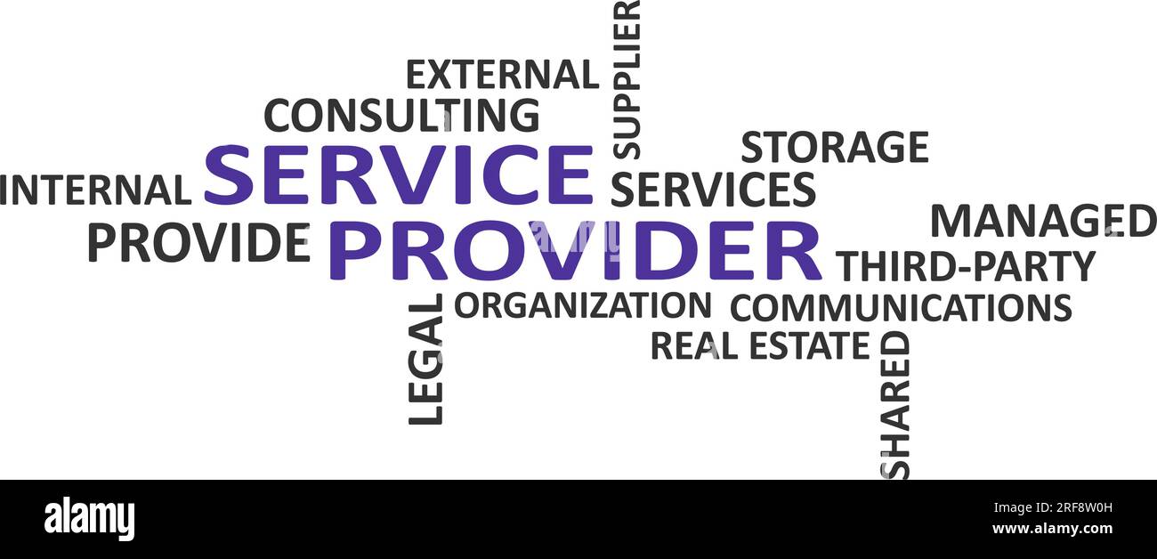 word cloud - service provider Stock Vector Image & Art - Alamy