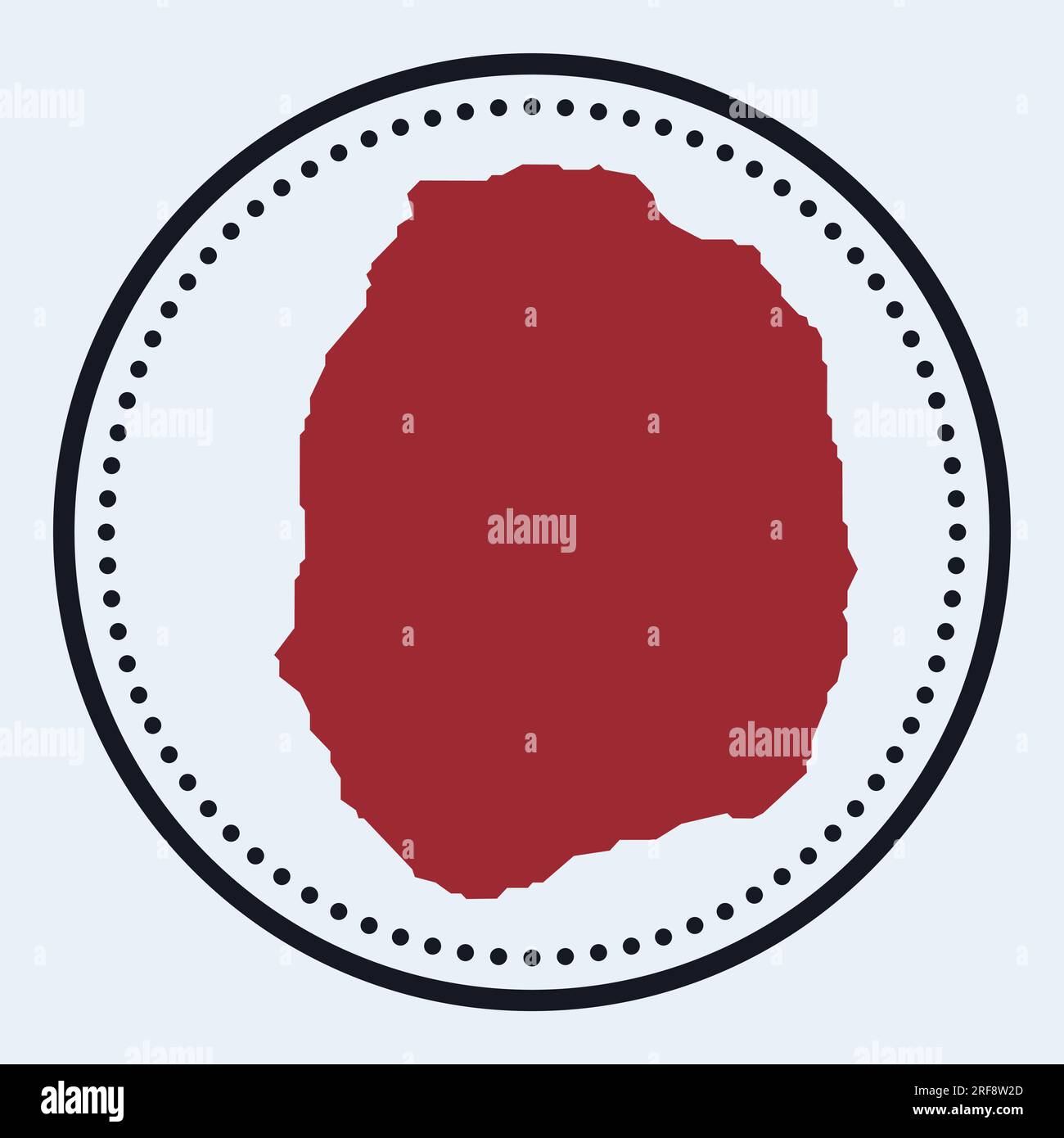 Nevis round stamp. Round logo with island map and title. Stylish ...