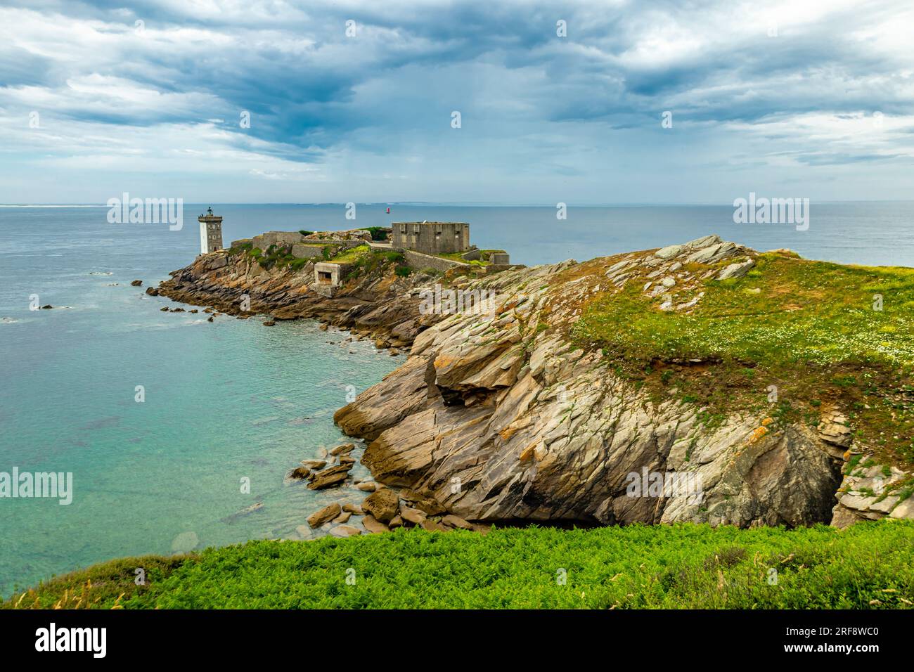 On the way to the lighthouse Phare de Kermorvan in beautiful Brittany ...