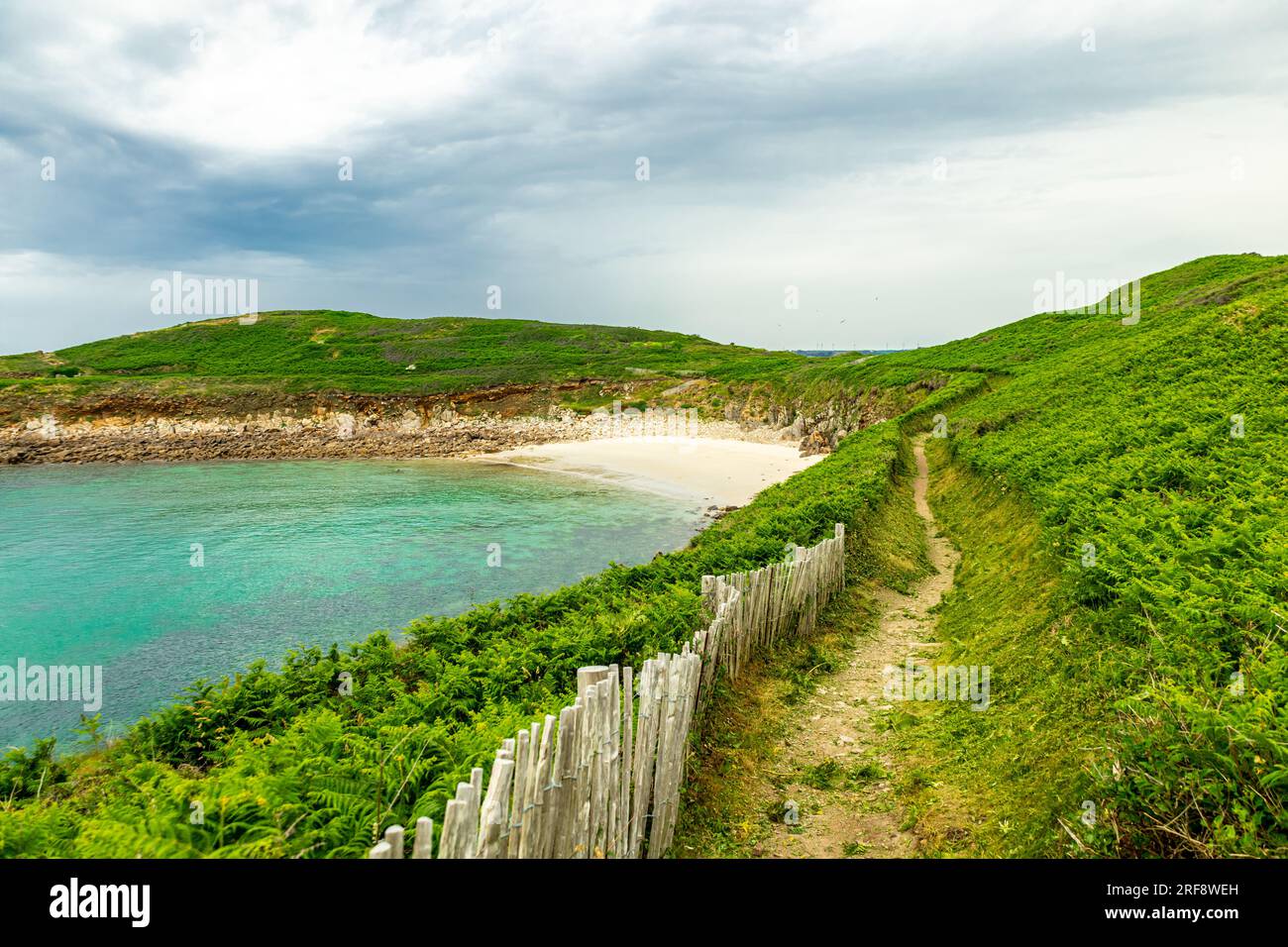 On the way to the lighthouse Phare de Kermorvan in beautiful Brittany ...