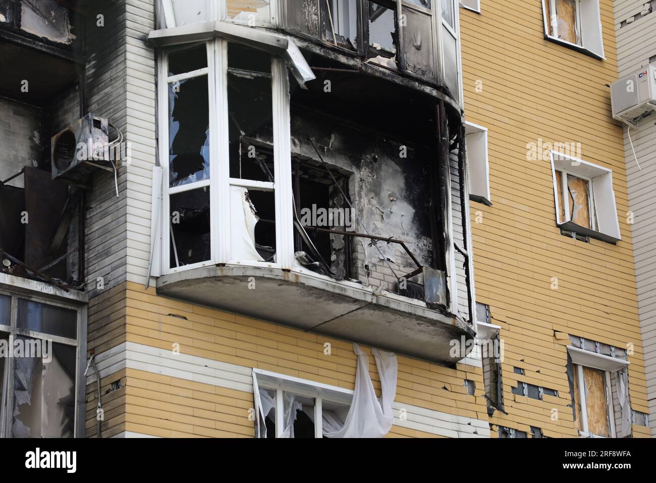 Non Exclusive: LYMAN, UKRAINE - JULY 29, 2023 - The damage caused by ...