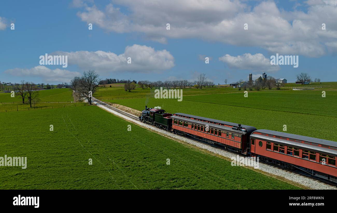 Aerial side view steam passenger hi-res stock photography and images ...
