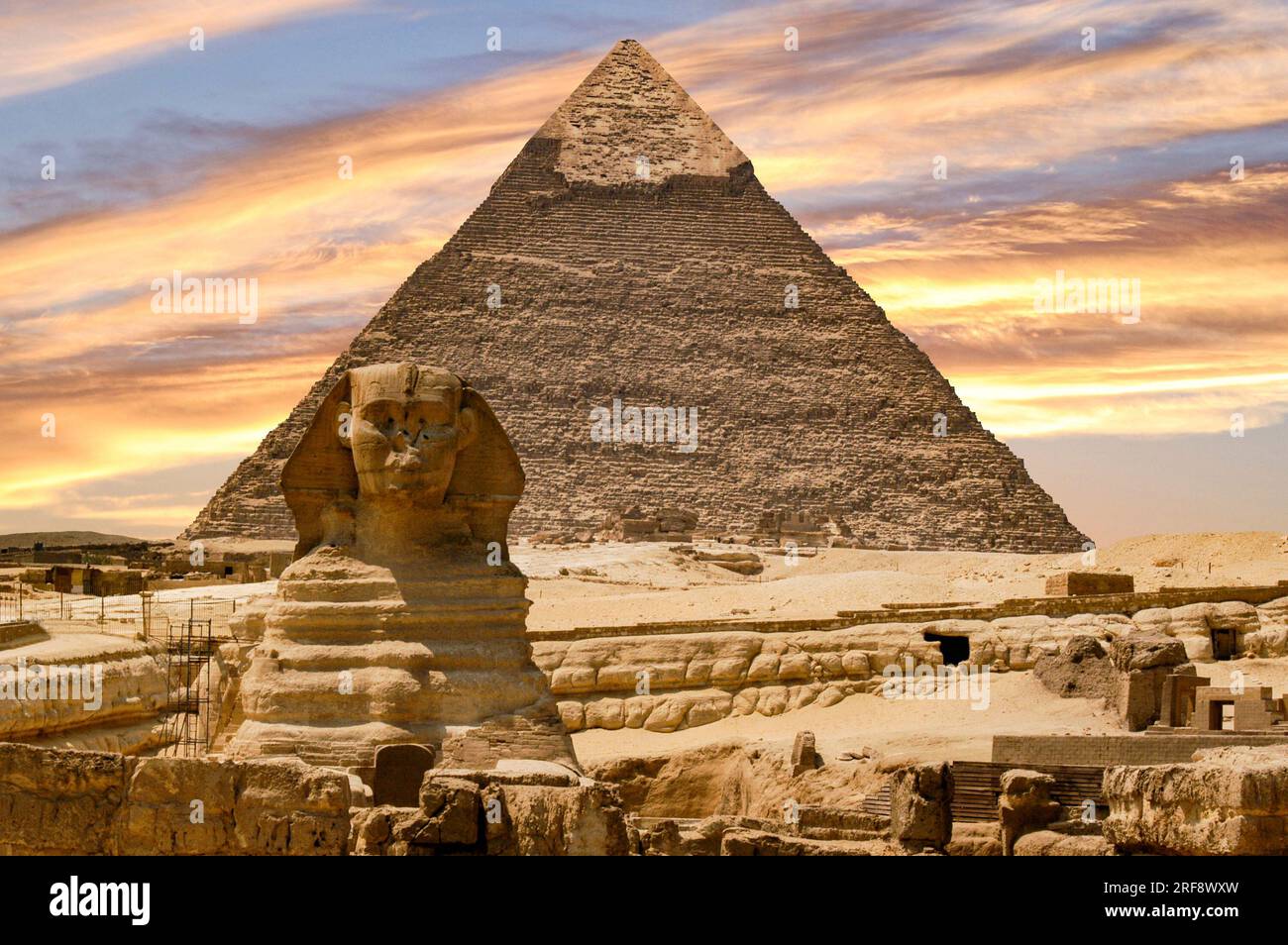 The Pyramids and the Sphinx, two of Egypt's most well-known buildings ...