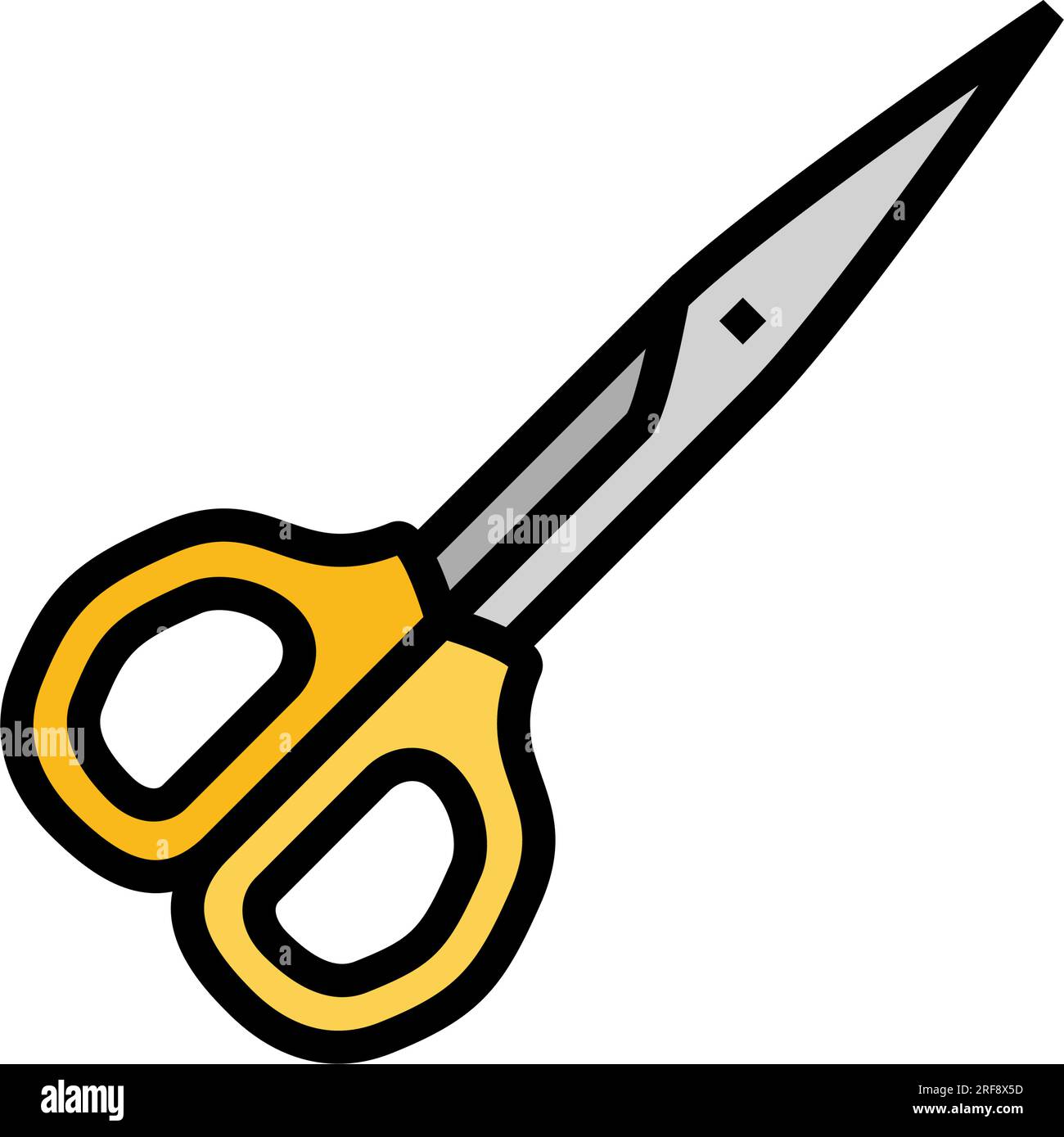 scissors embroidery hobby color icon vector illustration Stock Vector ...