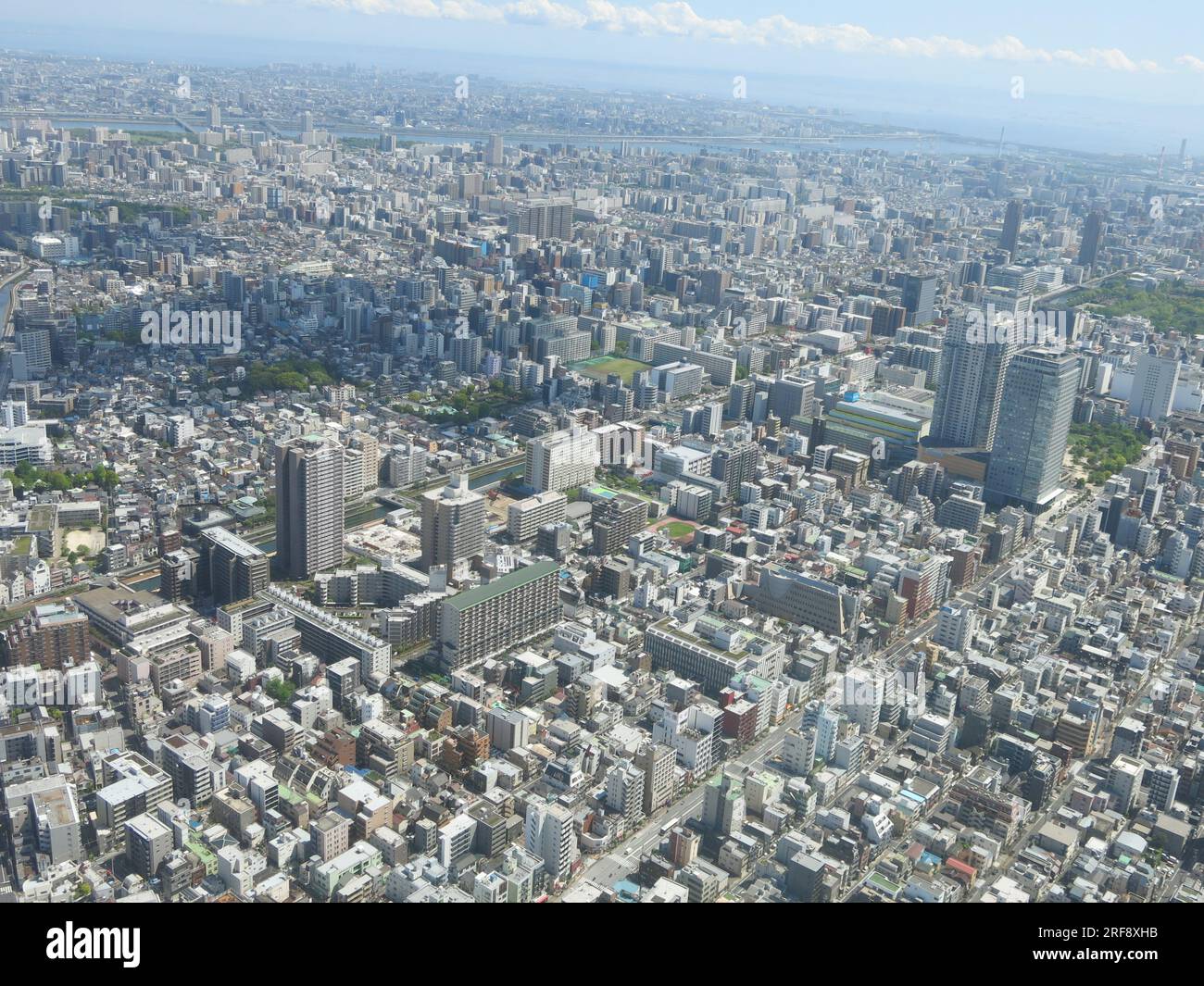 As far as the eye can see, the view from the top of the Tokyo Skytree ...