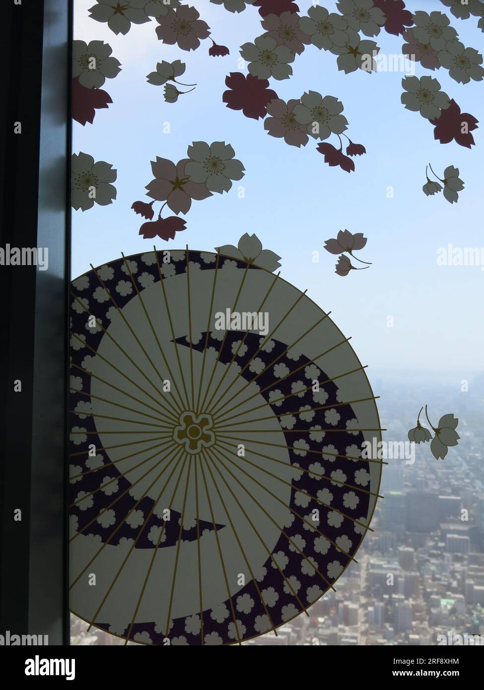 Iconic images of Japan: swirling parasols & cherry blossom decorate the ...