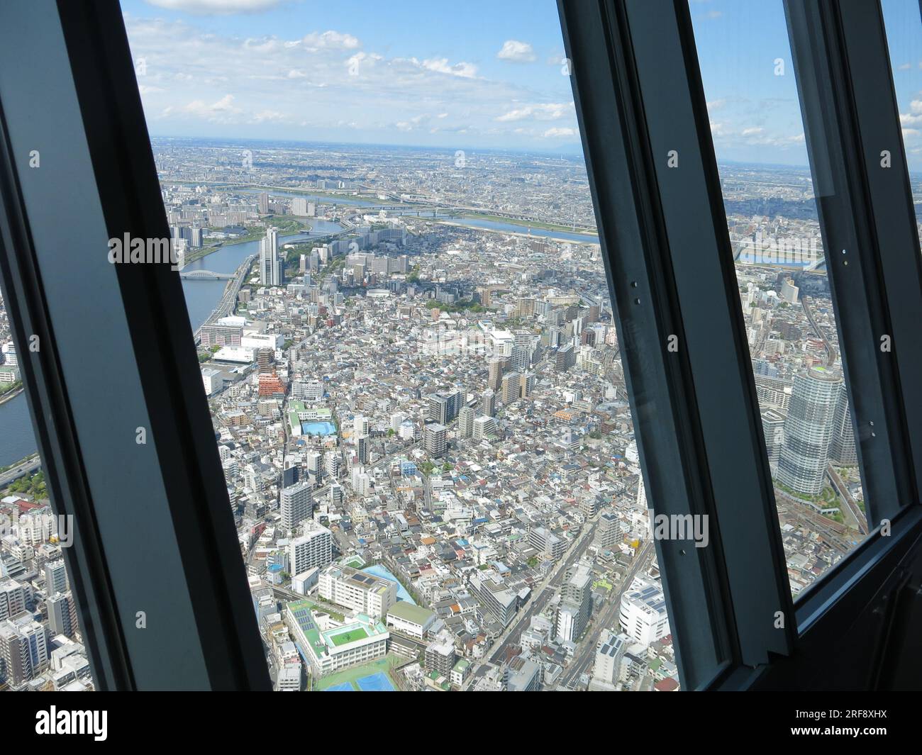 Spectacular bird's eye views through the windows of the observation ...