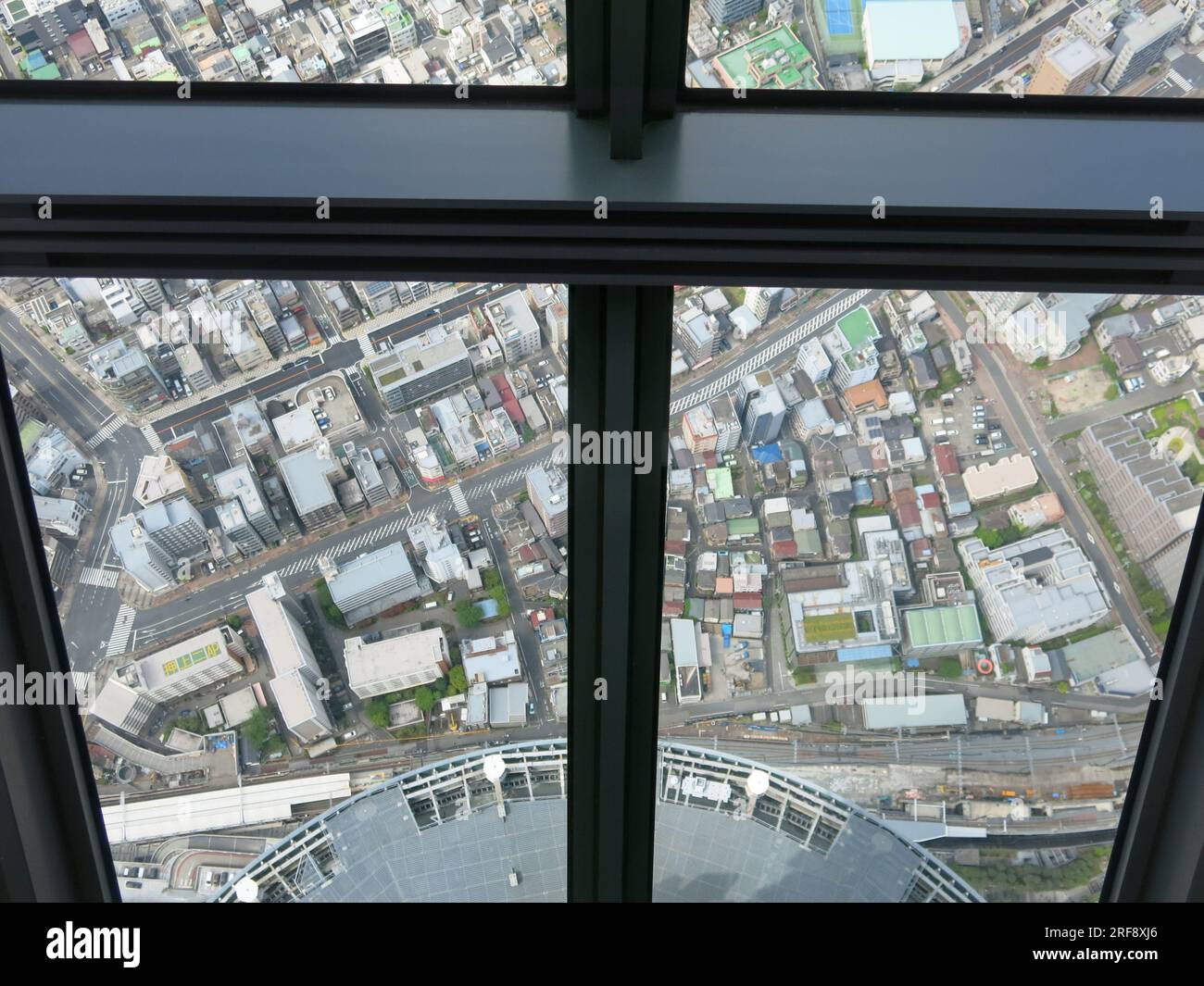 Spectacular bird's eye views through the windows of the observation ...