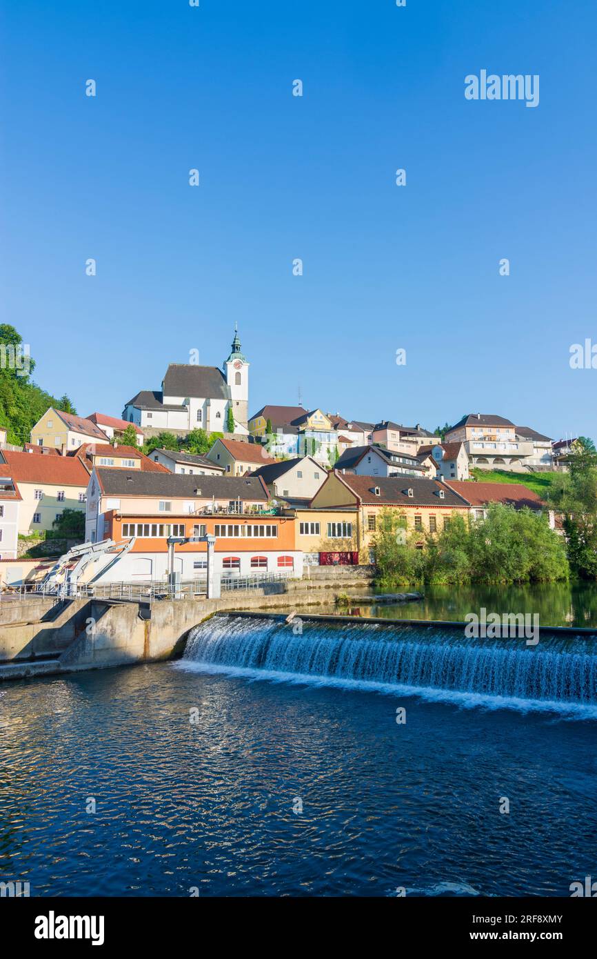 River steyr with weir hi-res stock photography and images - Alamy