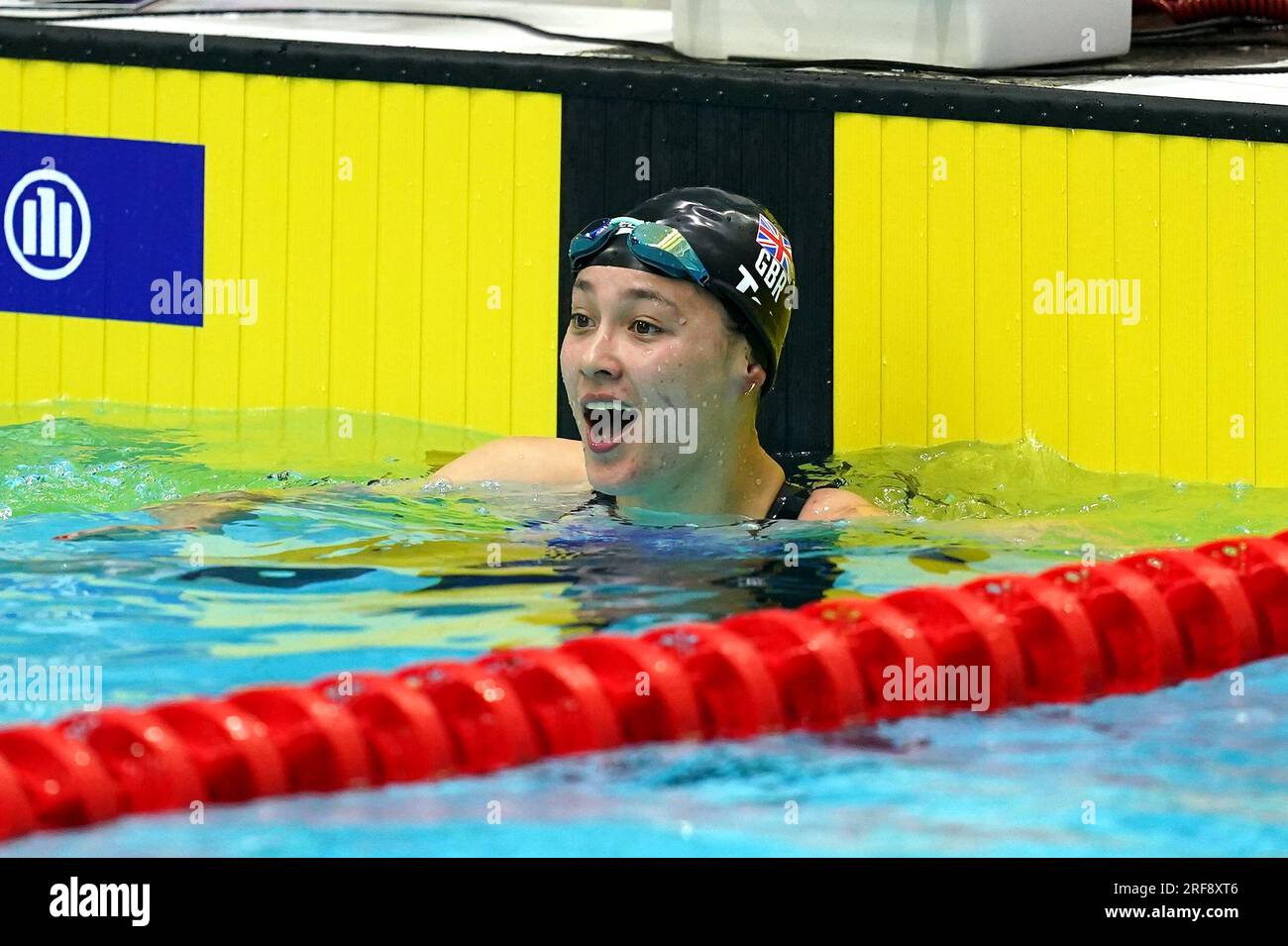 Great Britain's Alice Tai reacts after winning the Women's 100m ...