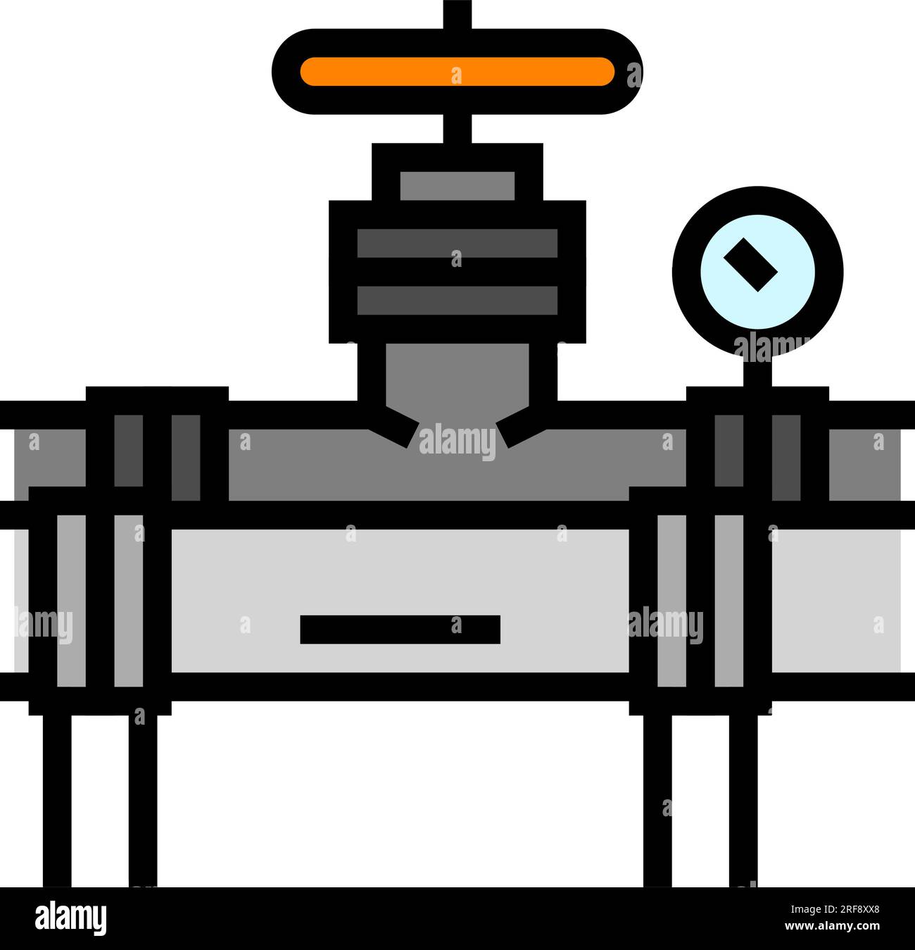 pipeline gas service color icon vector illustration Stock Vector Image ...