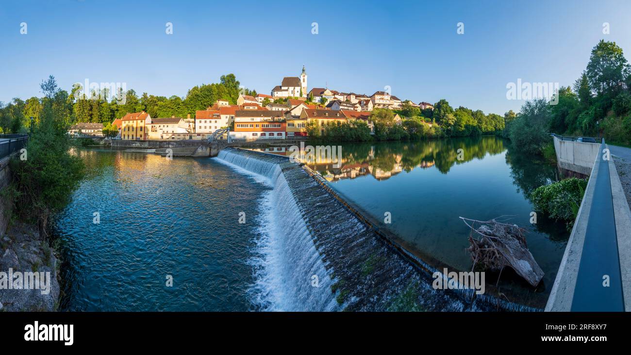 River steyr with weir hi-res stock photography and images - Alamy