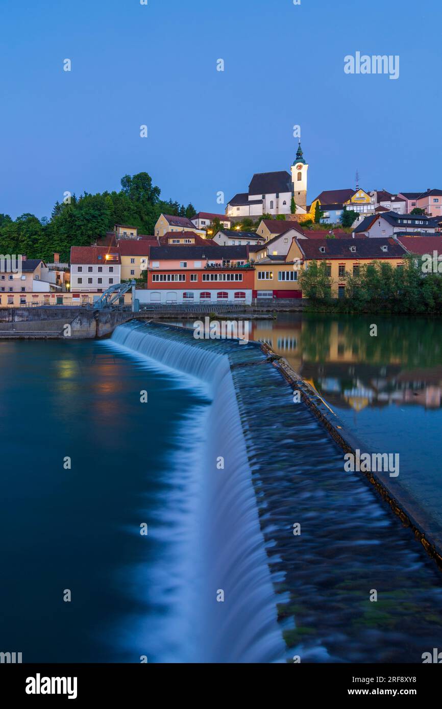 Old town steinbach with church in steyr hi-res stock photography and ...