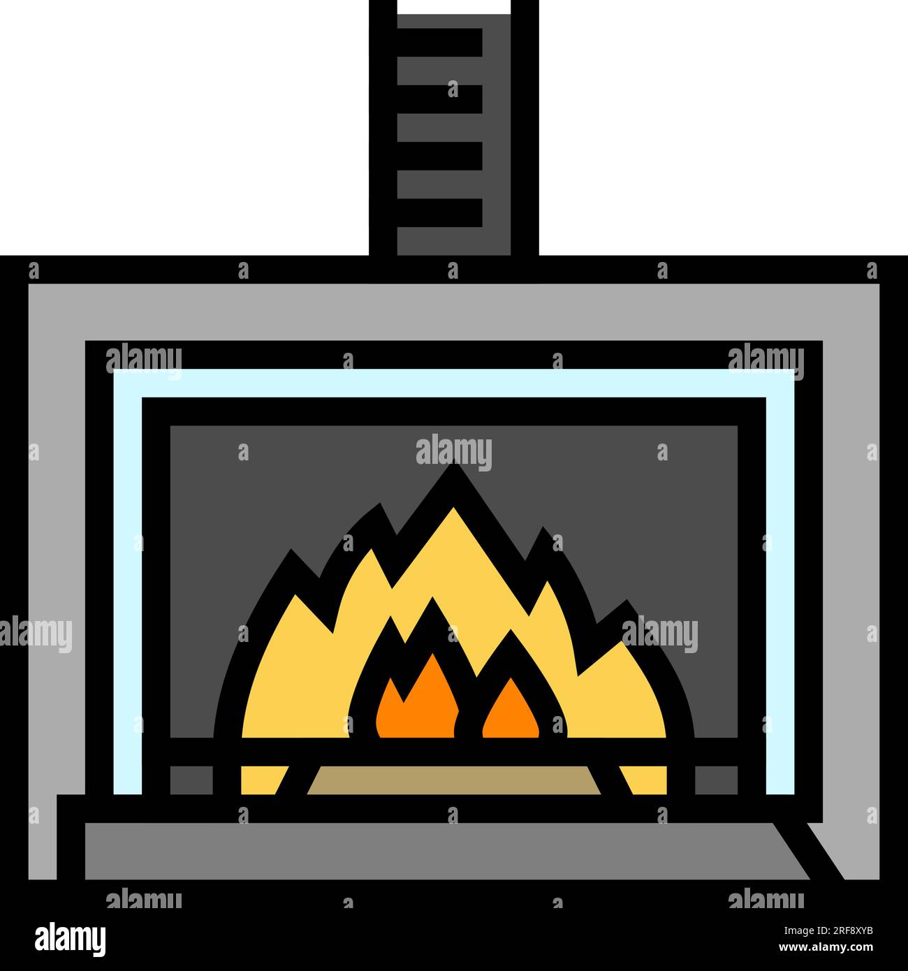 Oil water heating boiler Stock Vector Images - Alamy
