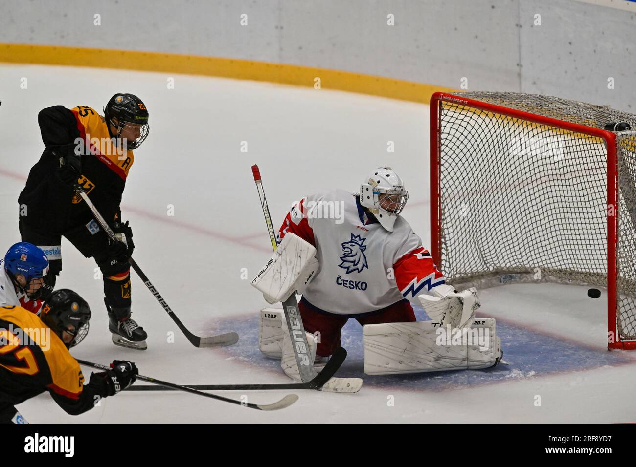 Breclav, Czech Republic. 01st Aug, 2023. L-R Adam Martin Hlinsky (CZE ...