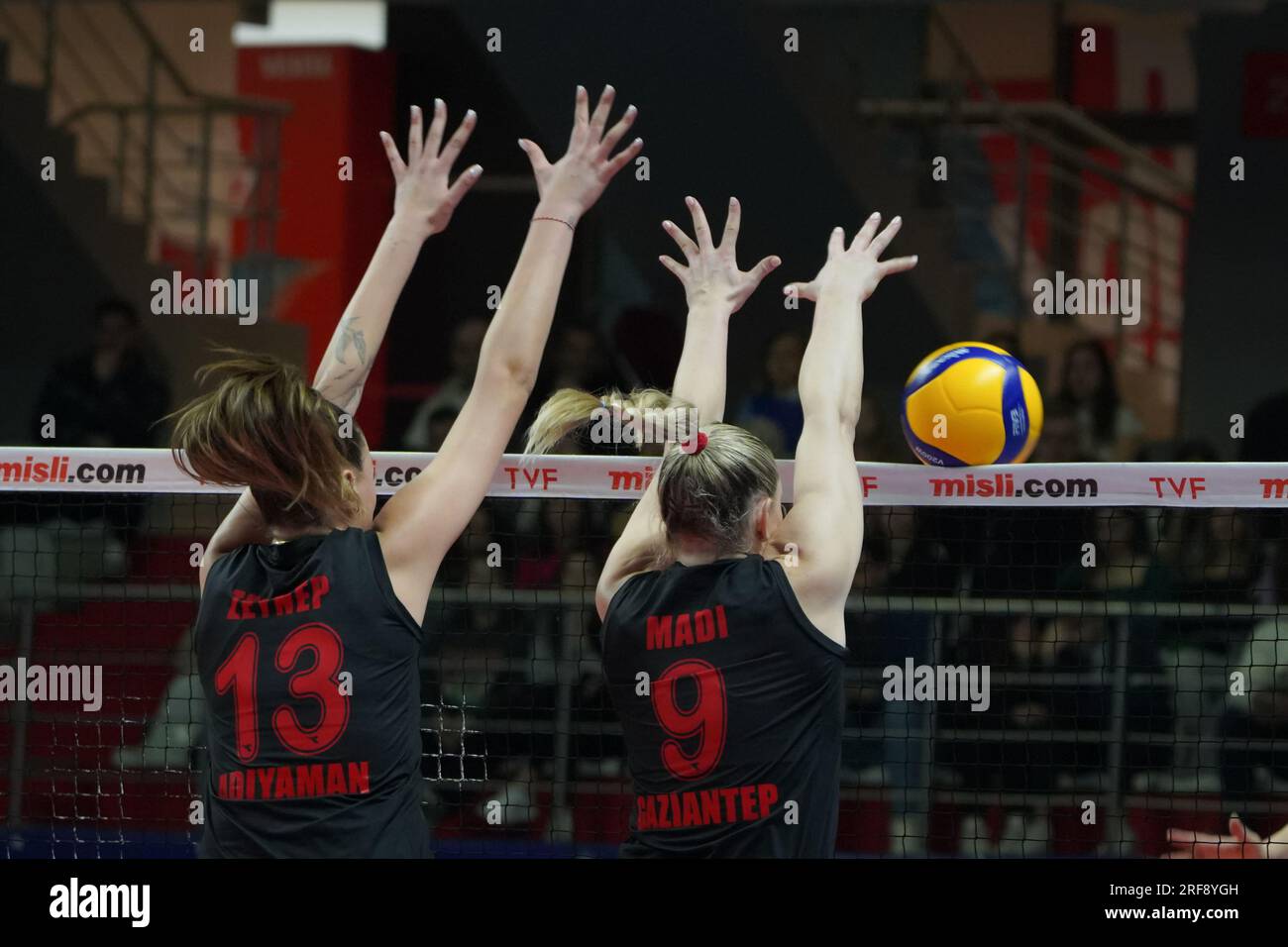 ISTANBUL, TURKIYE - MARCH 25, 2023: Zeynep Sude Demirel and Madison ...