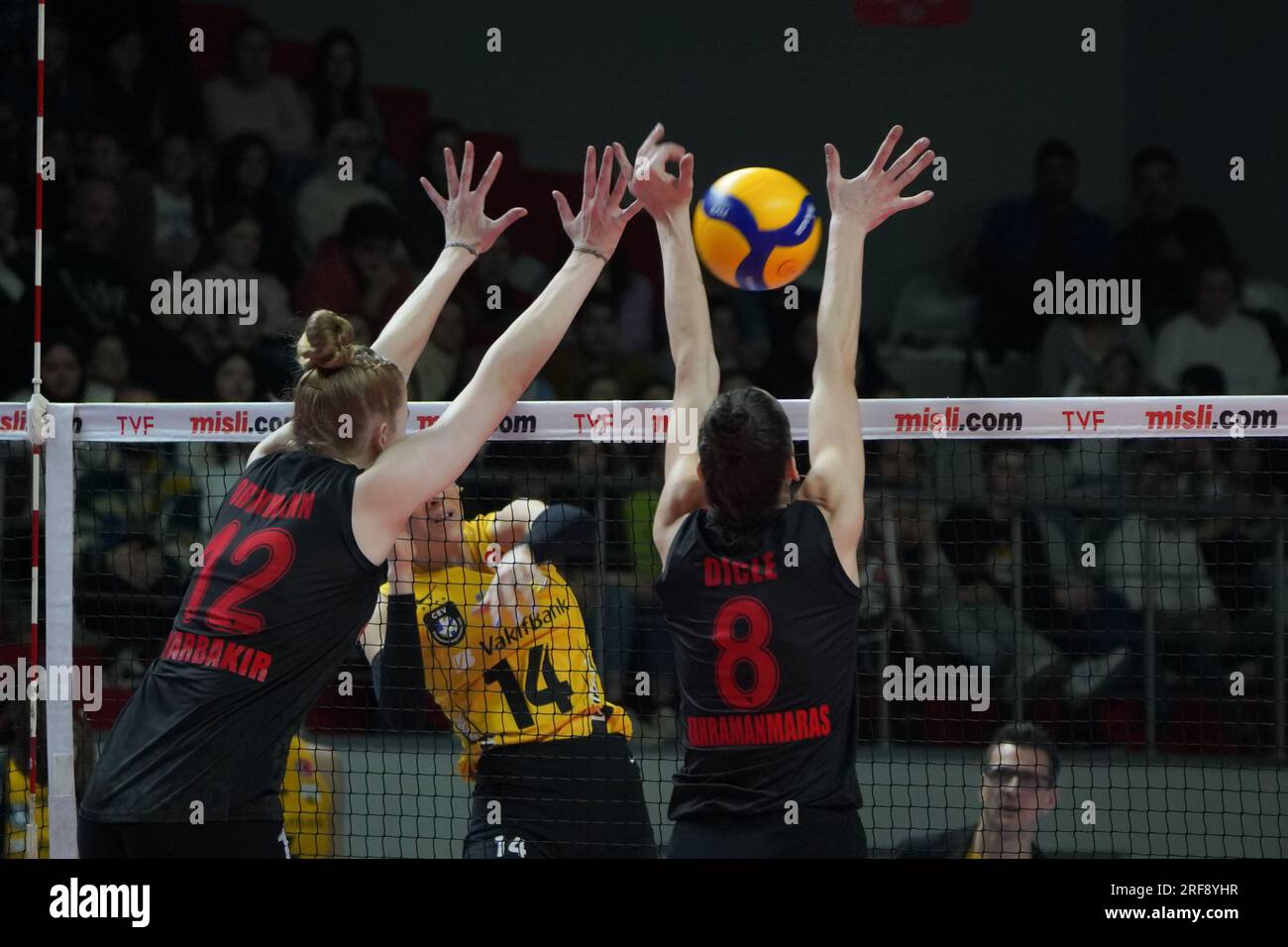 ISTANBUL, TURKIYE - MARCH 25, 2023: Hanna Orthmann and Dicle Nur Babat ...