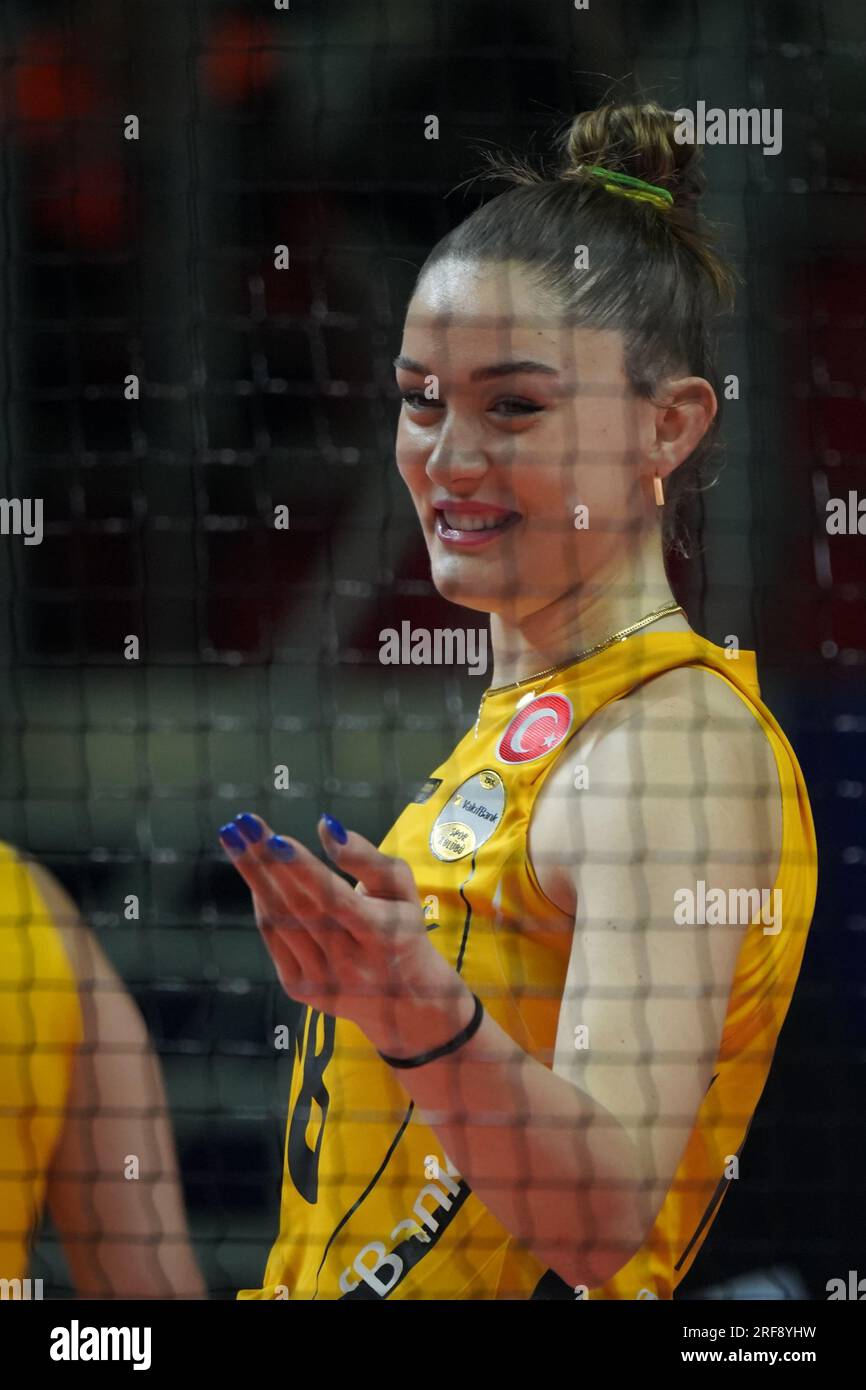 ISTANBUL, TURKIYE - MARCH 25, 2023: Zehra Gunes in Turk Hava Yollari vs ...
