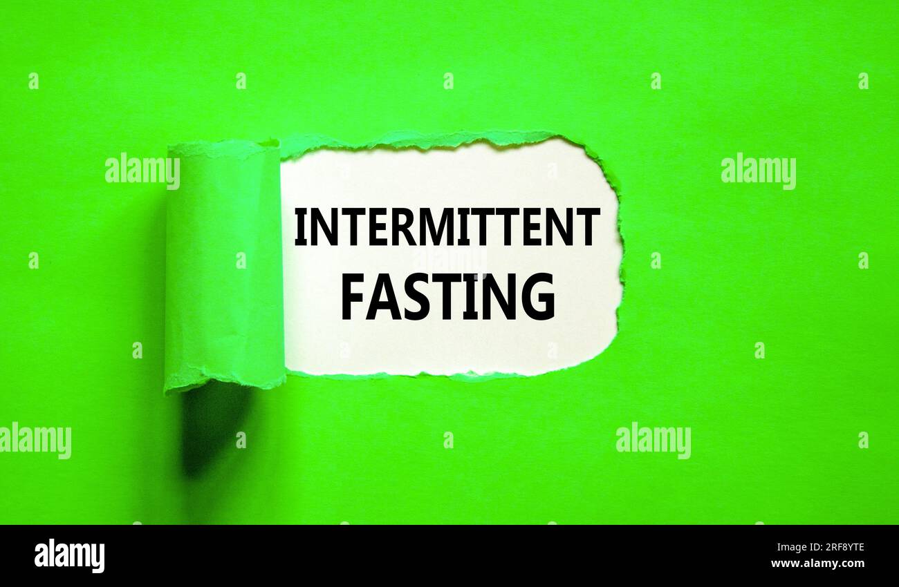 Intermittent fasting symbol. Concept words Intermittent fasting on ...