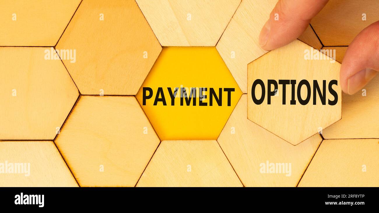 Payment options symbol. Concept words Payment options on beautiful ...