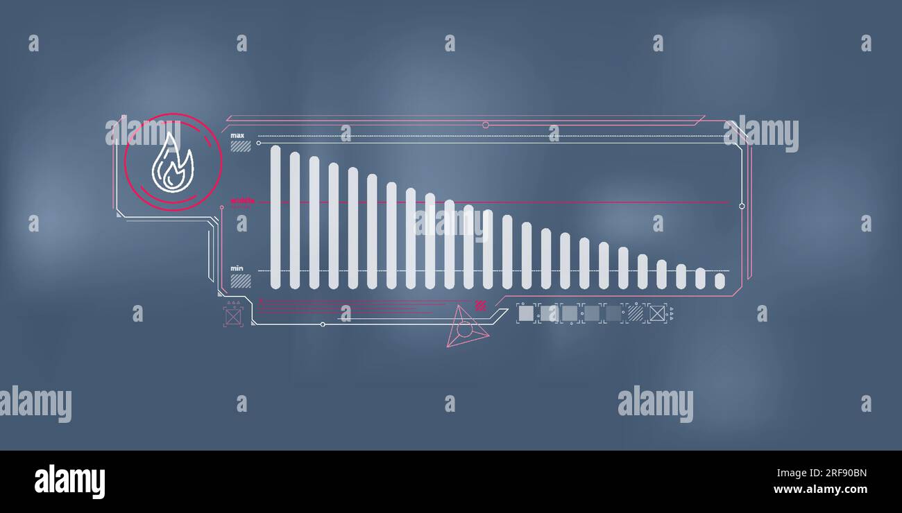 Abstract infographics of reducing natural gas consumption Stock Vector ...