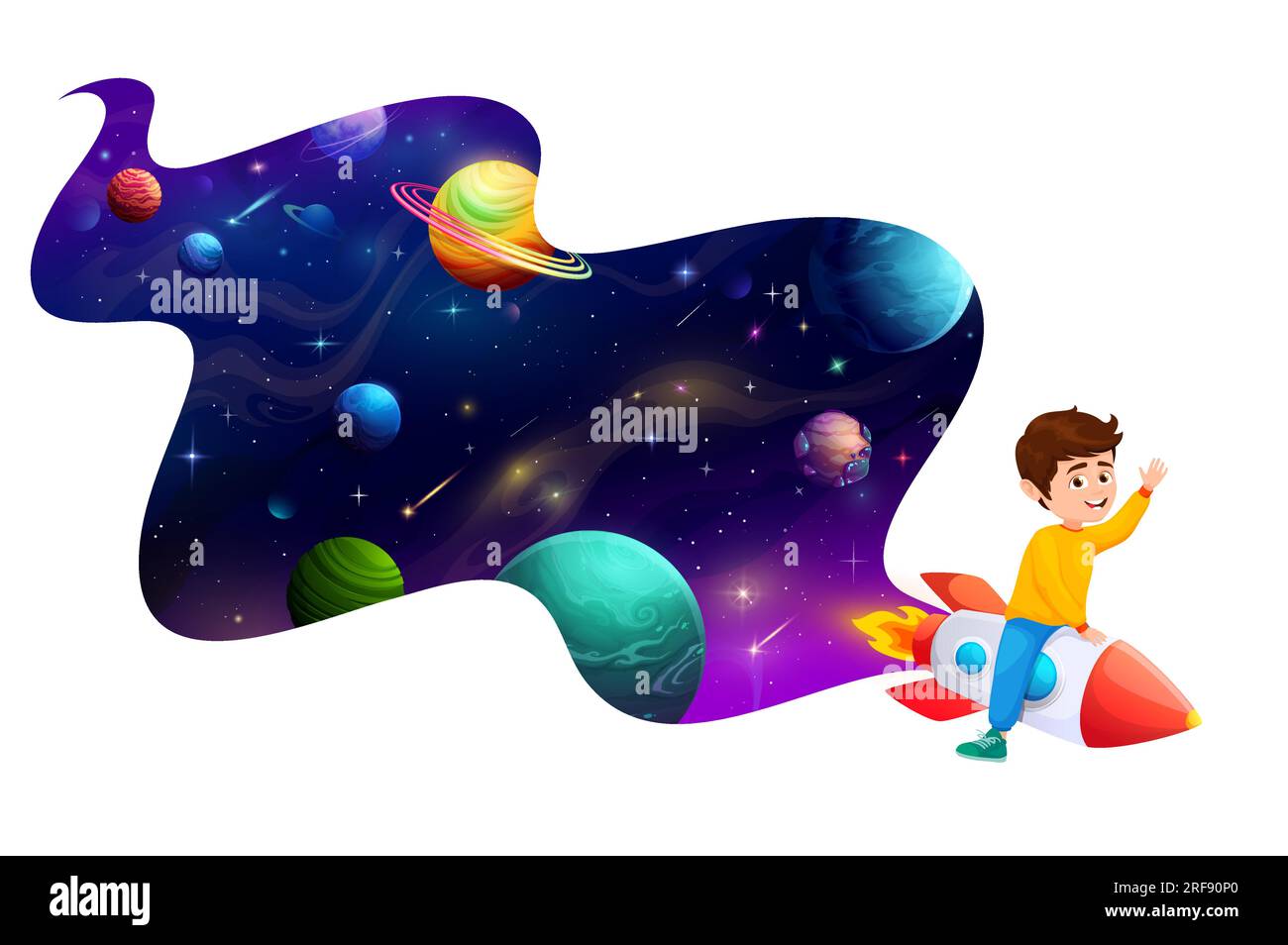 Astronaut in wonder Stock Vector Images - Alamy