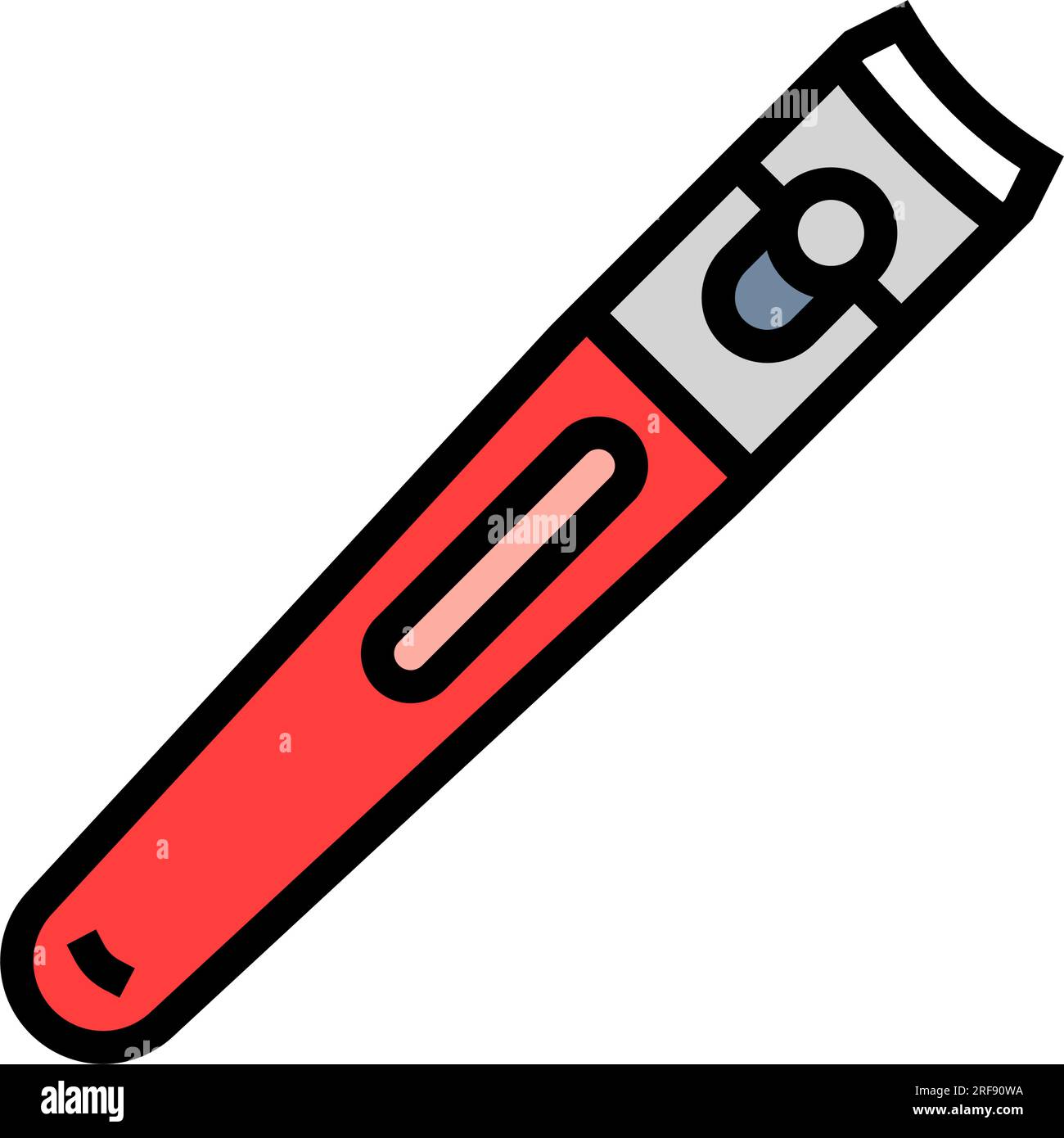 nail clippers hygiene color icon vector illustration Stock Vector Image ...