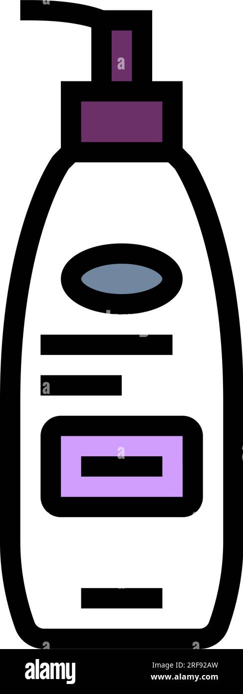 body lotion hygiene color icon vector illustration Stock Vector Image ...