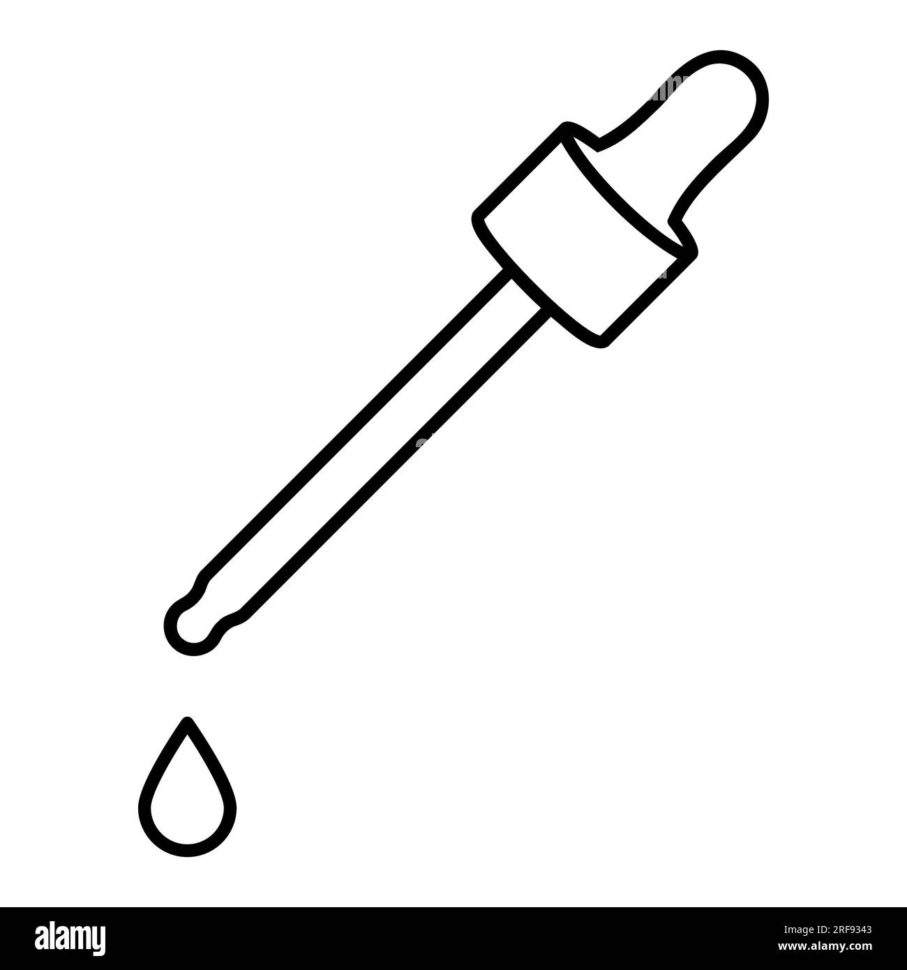 Dropper icon. Pipette icon. Vector illustration isolated on white ...