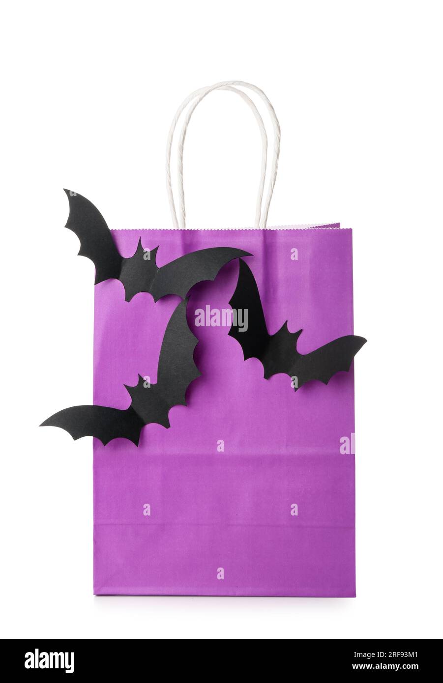 Happy halloween purple greeting Cut Out Stock Images & Pictures - Alamy