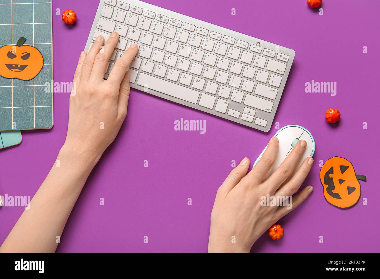 Person typing on computer creepy hi-res stock photography and images ...