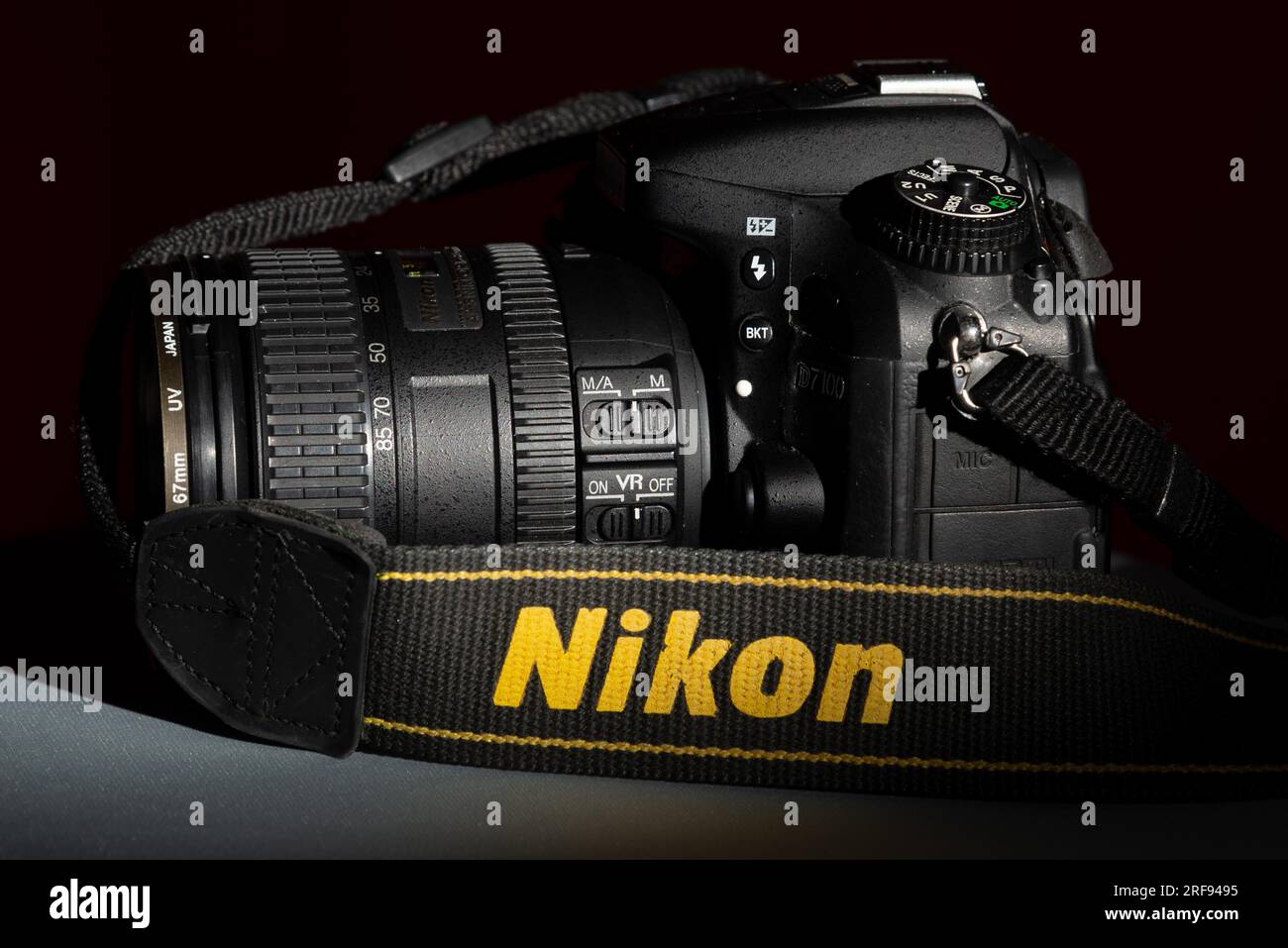 Salvador, Bahia, Brazil - July 30, 2023: Side view of a professional ...