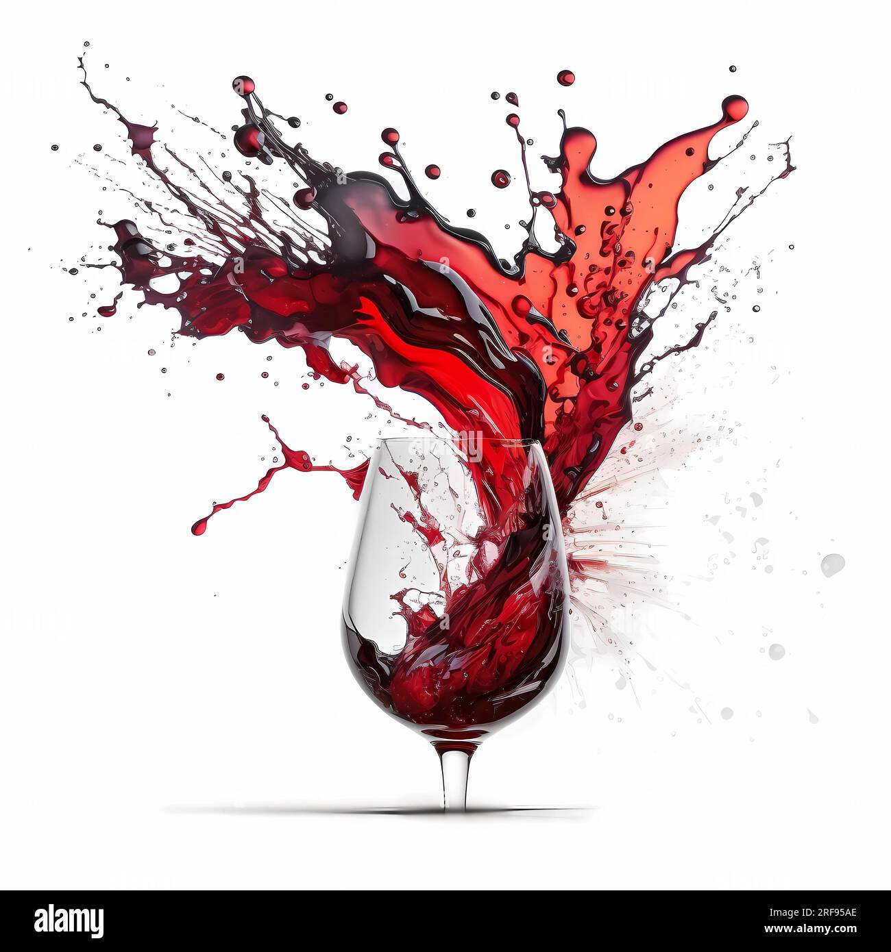 Wine Glass Splash Art