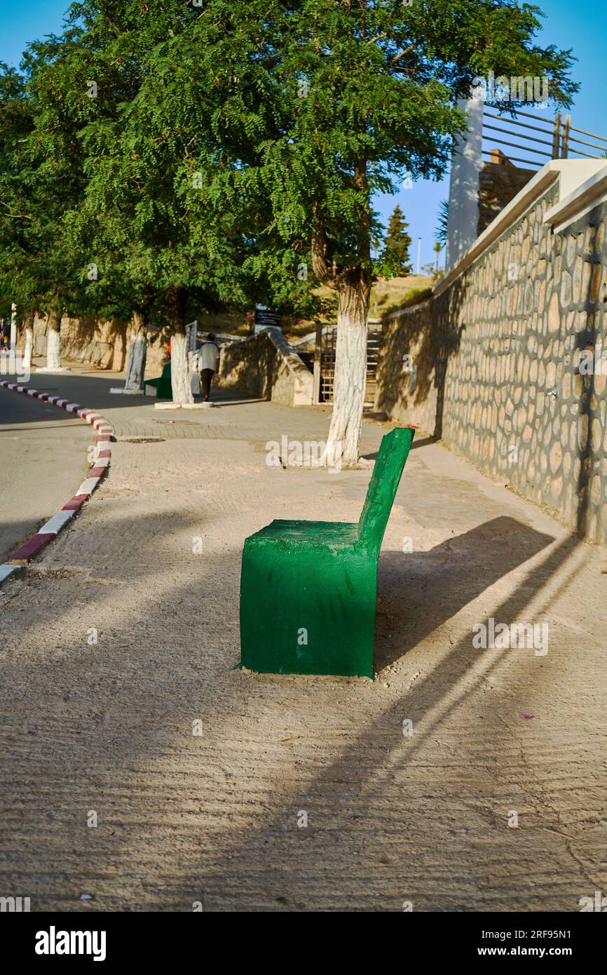 Street bench in the old town Stock Photo - Alamy