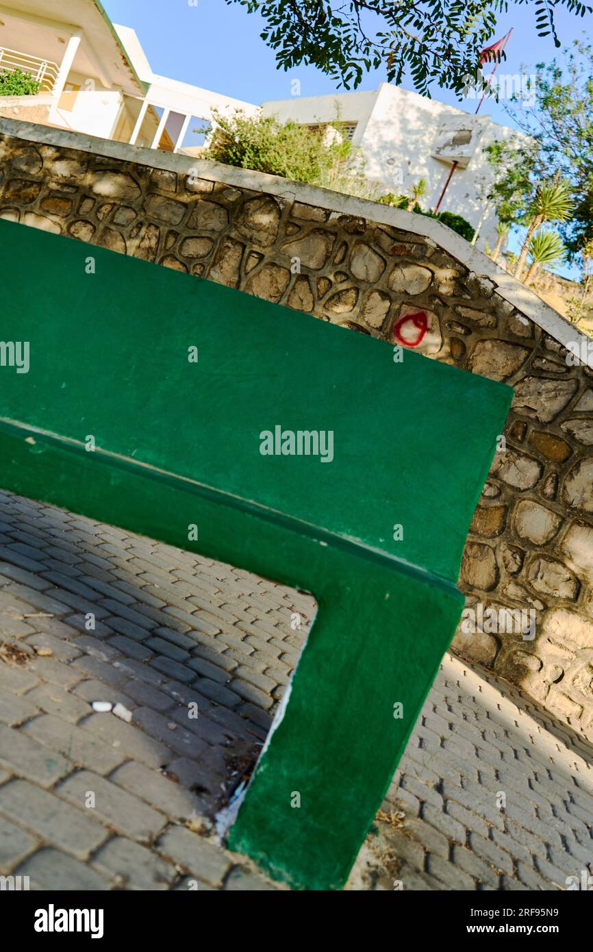 Street bench in the old town Stock Photo - Alamy