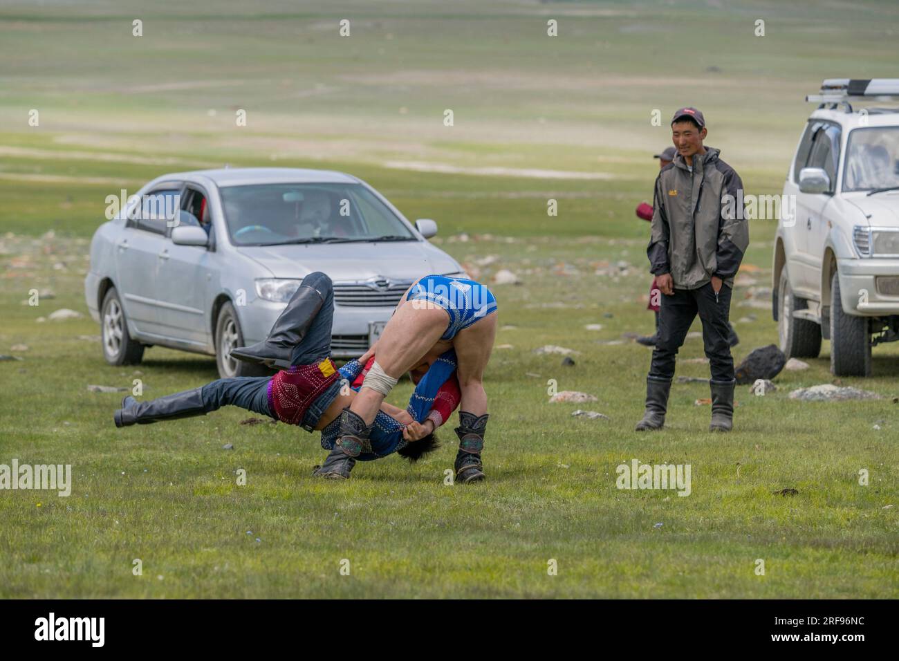 The Mongolian traditional wrestling event (is an untimed competition in ...