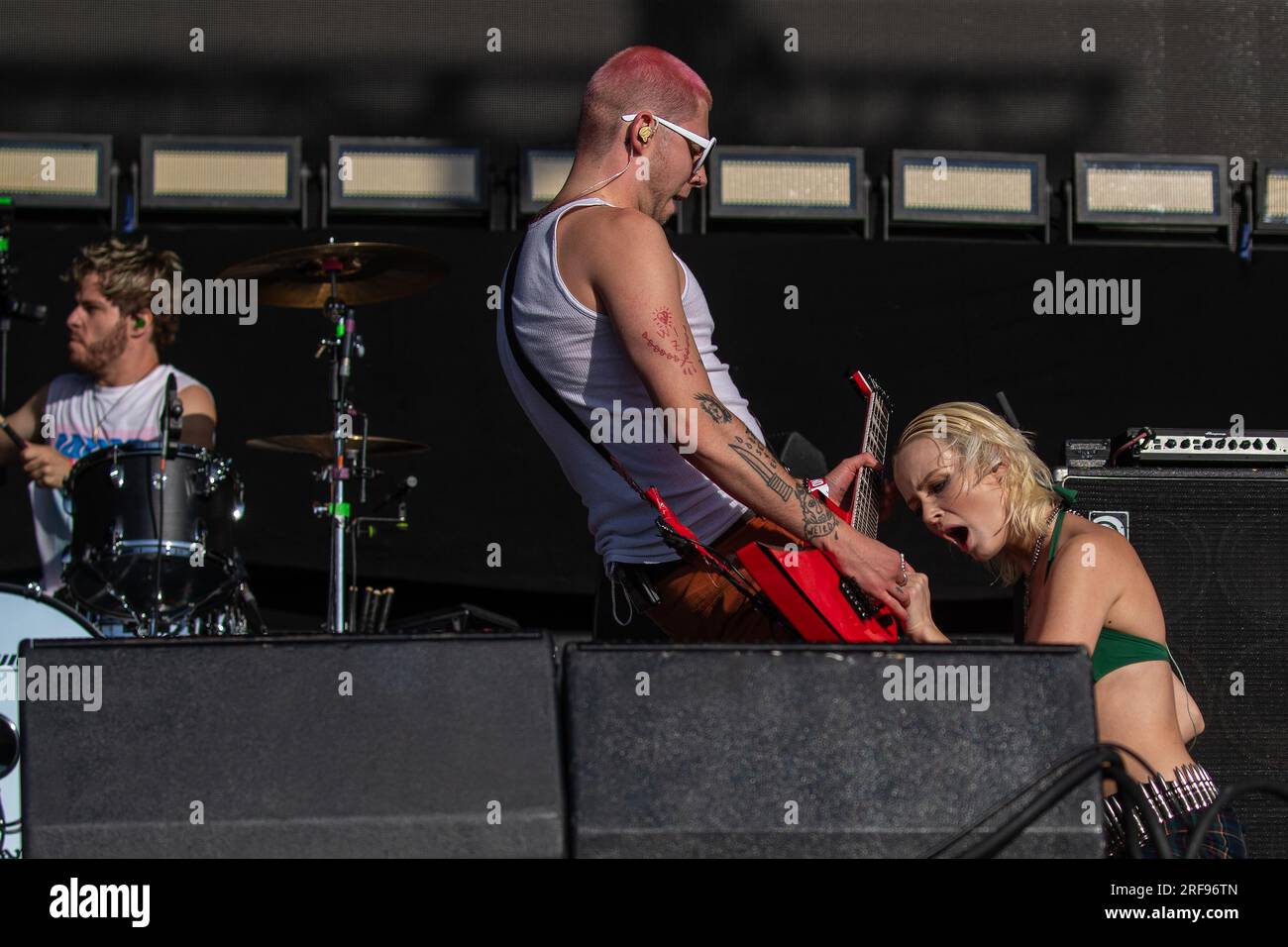 Brighton, UK. Saturday 29 July 2023. Milkie Way and Sam Matlock of ...
