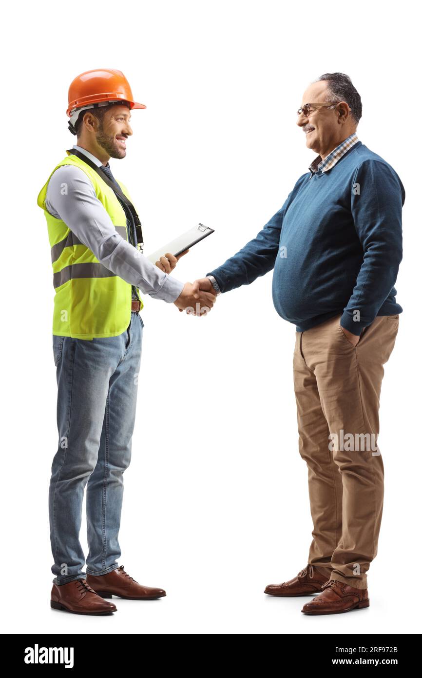 Foreman handshake hi-res stock photography and images - Alamy