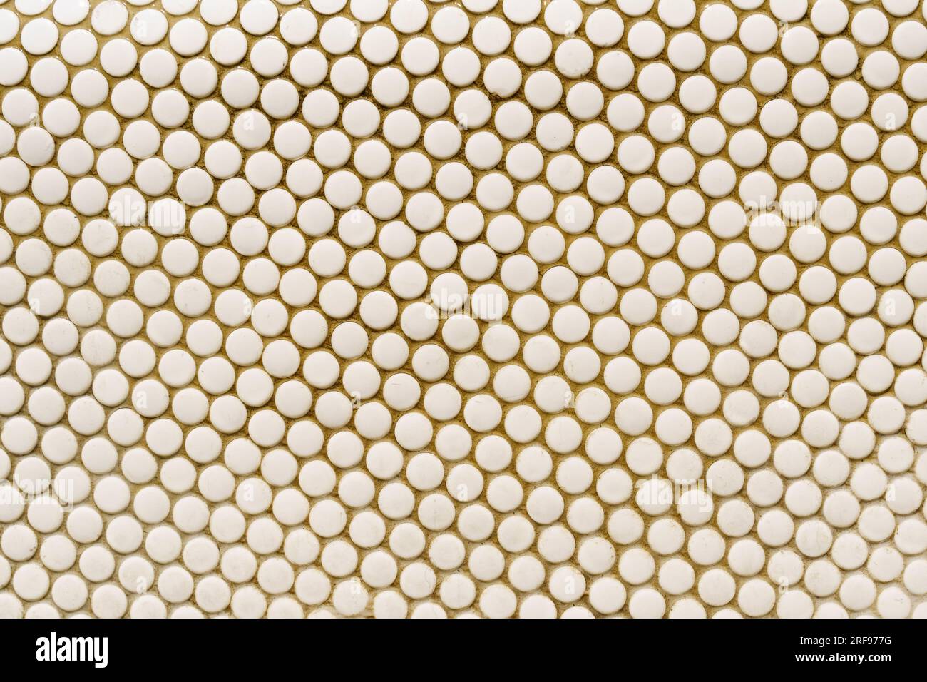 Texture of round white tiles, mosaics. Textures and backgrounds Stock ...