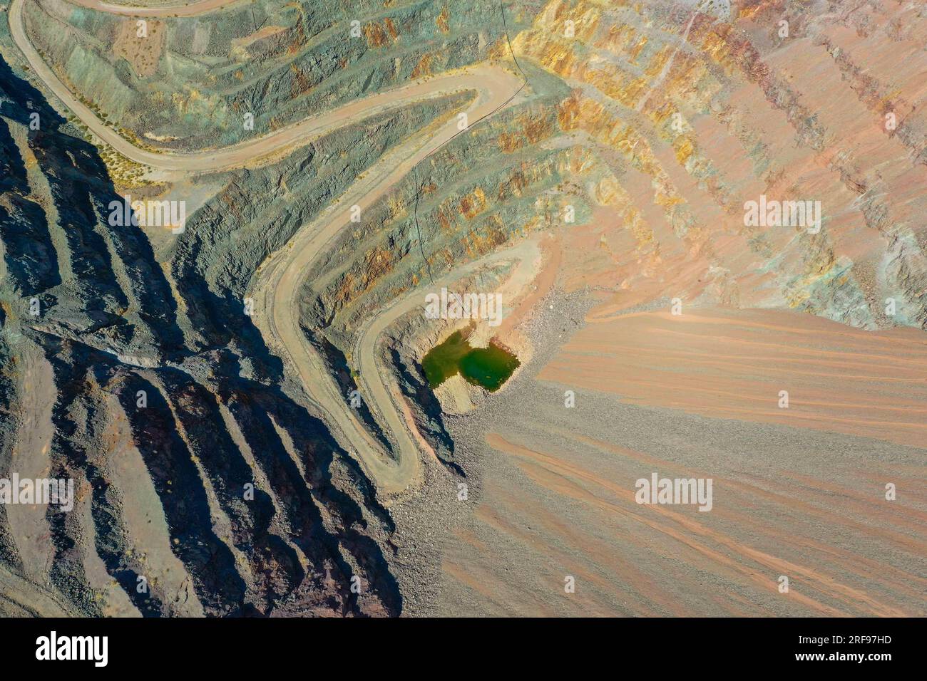 areas of operations and processes of an open pit mine in a gold mine in ...