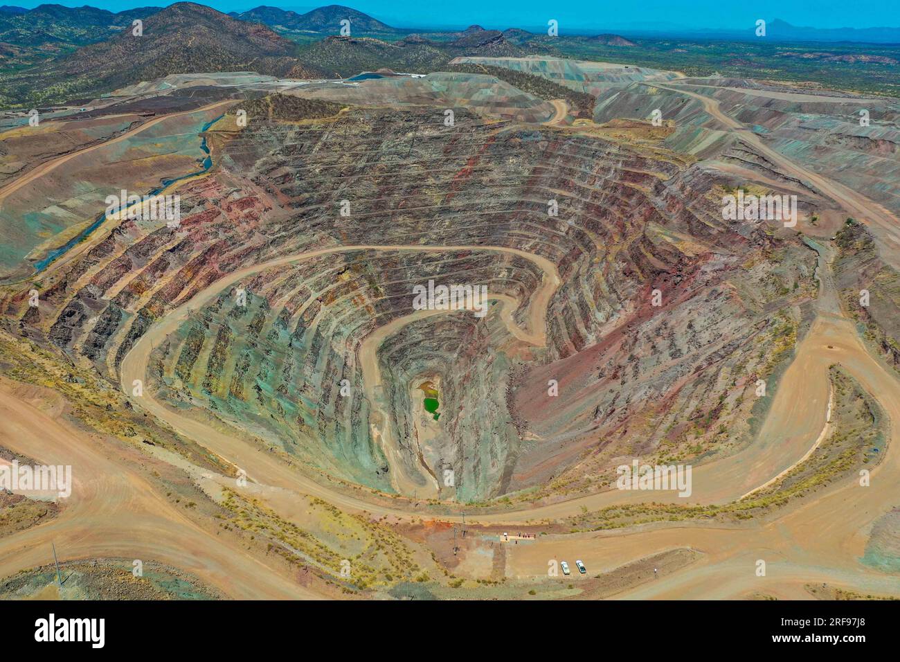 areas of operations and processes of an open pit mine in a gold mine in ...