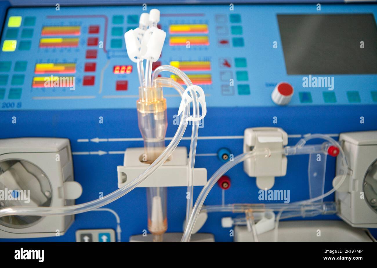 Hemodialysis in the nephrology department of a day hospital Stock Photo ...