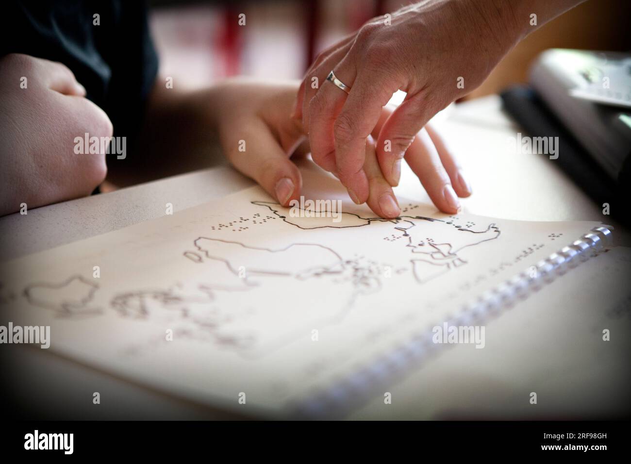 Map in braille hi-res stock photography and images - Alamy