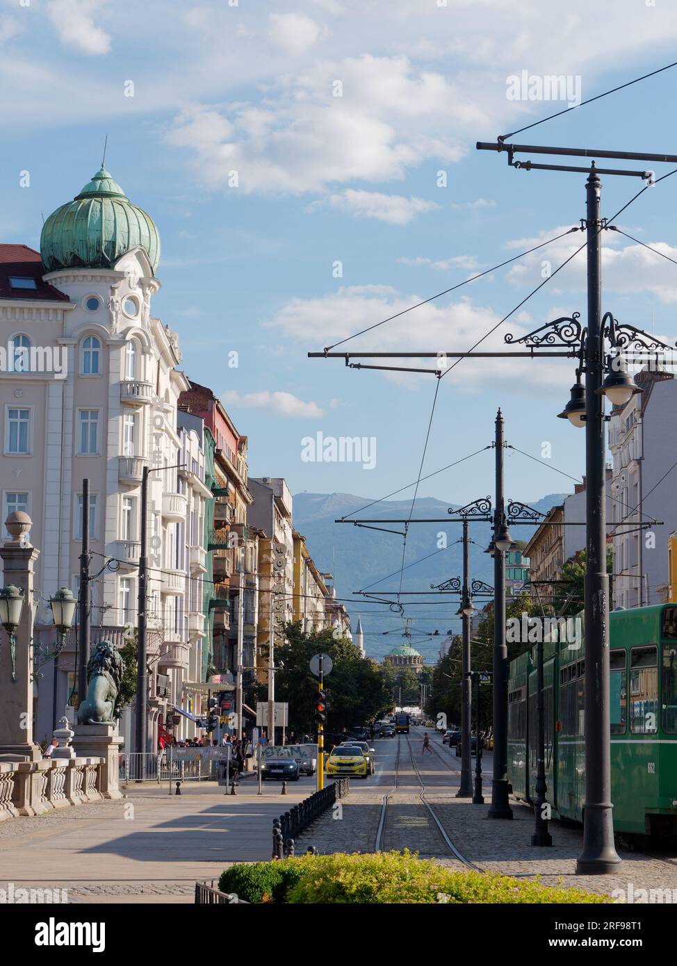Lion's Bridge with Boulevard Knyaginya Maria-Luiza, Banya Bashi Mosque ...