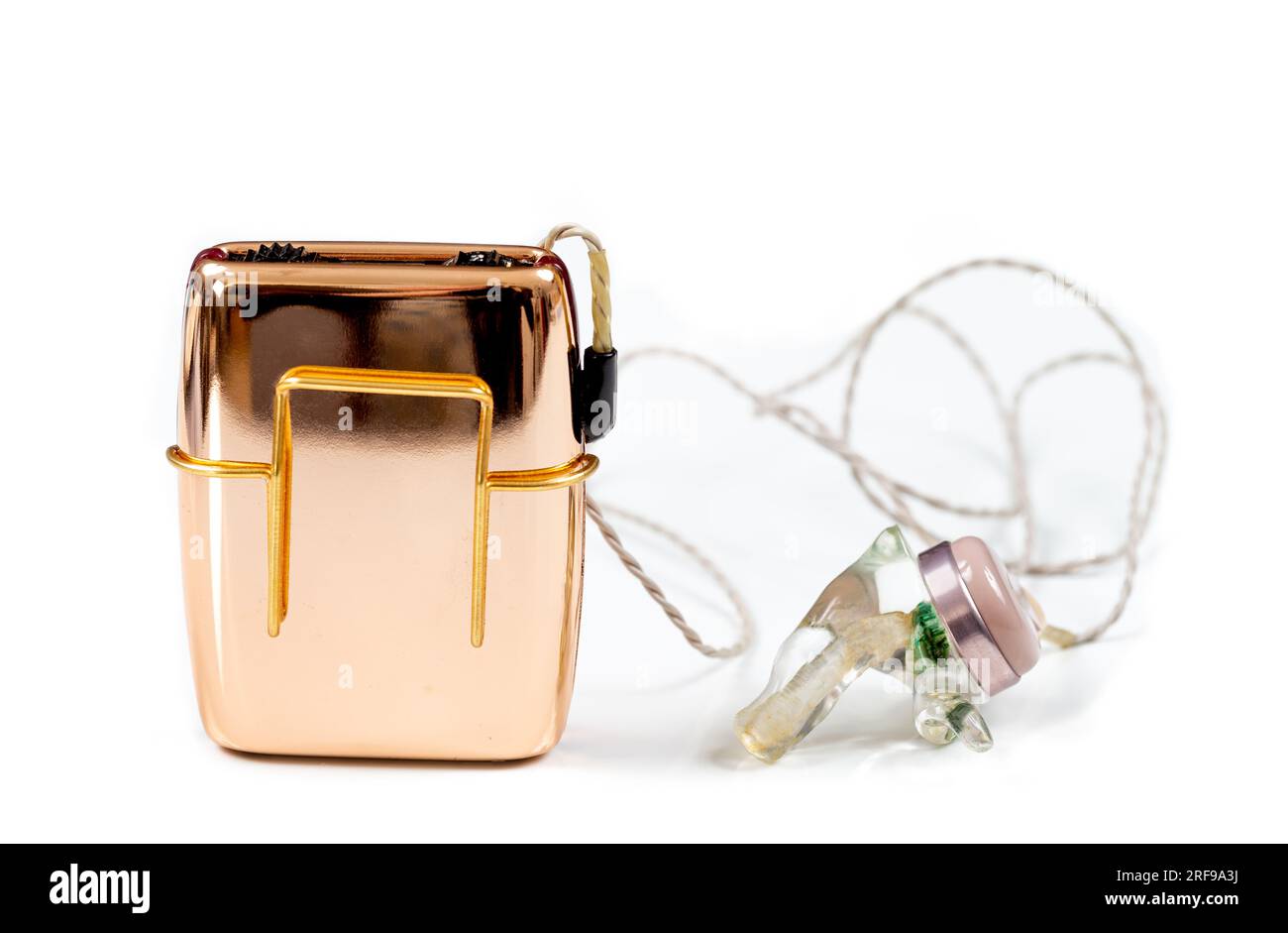Hearing aid - old model Stock Photo - Alamy