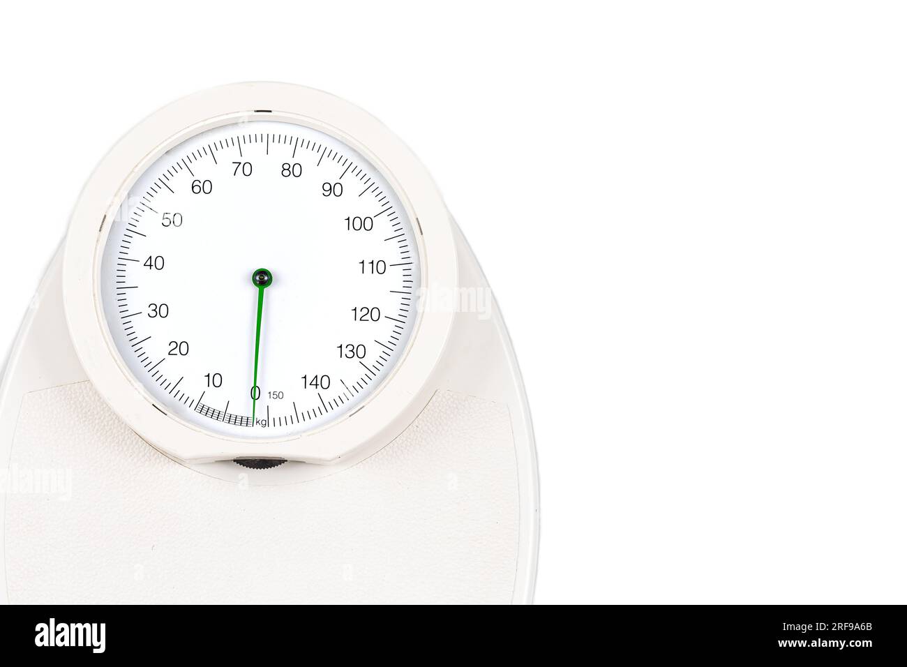 Dial of a balance on a white background Stock Photo - Alamy