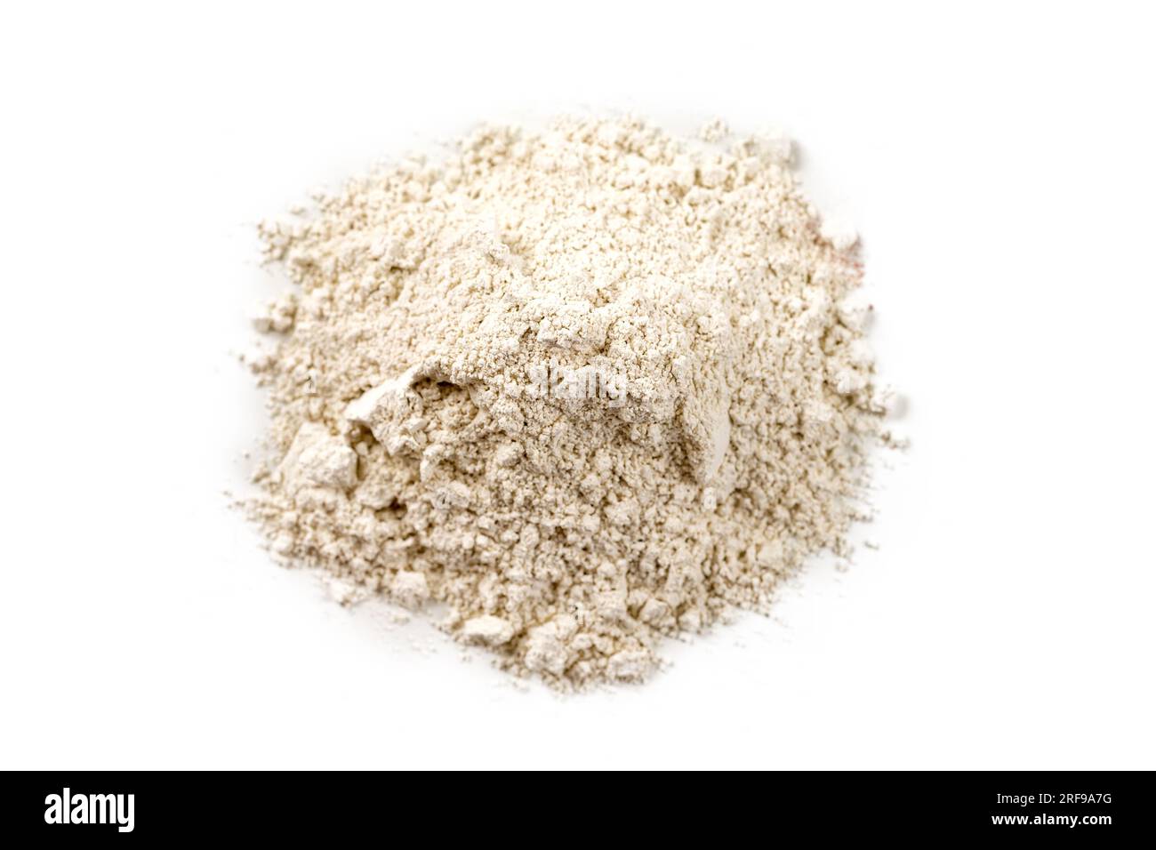 Pile of superfine white clay on white background Stock Photo - Alamy